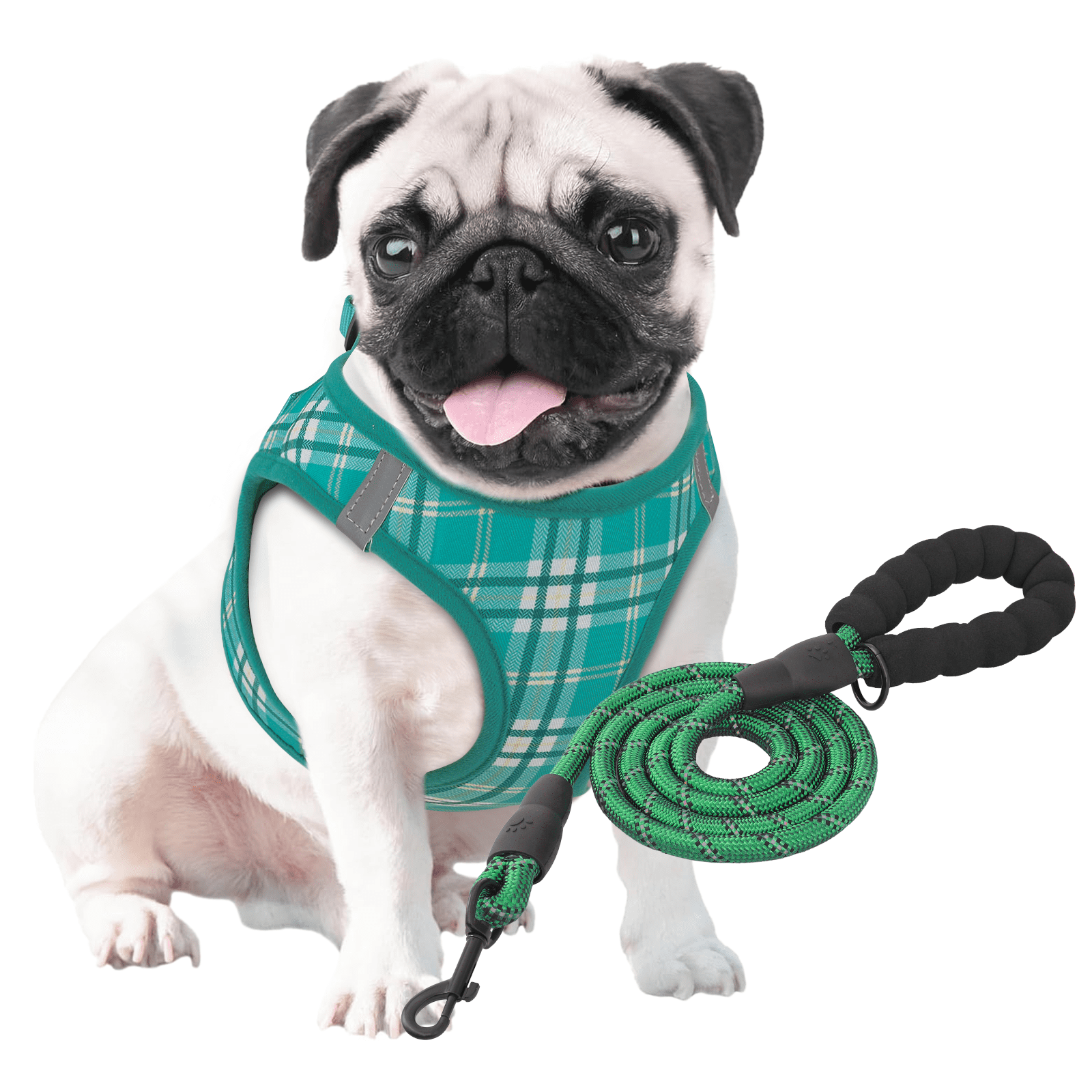 MoNiBloom No Pull Dog Harness with Leash, No Choke Reflective Pet Vest ...
