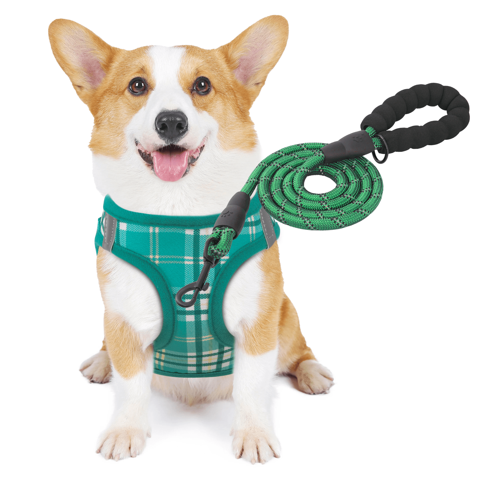MoNiBloom No Pull Dog Harness with Leash, No Choke Reflective Pet Vest ...
