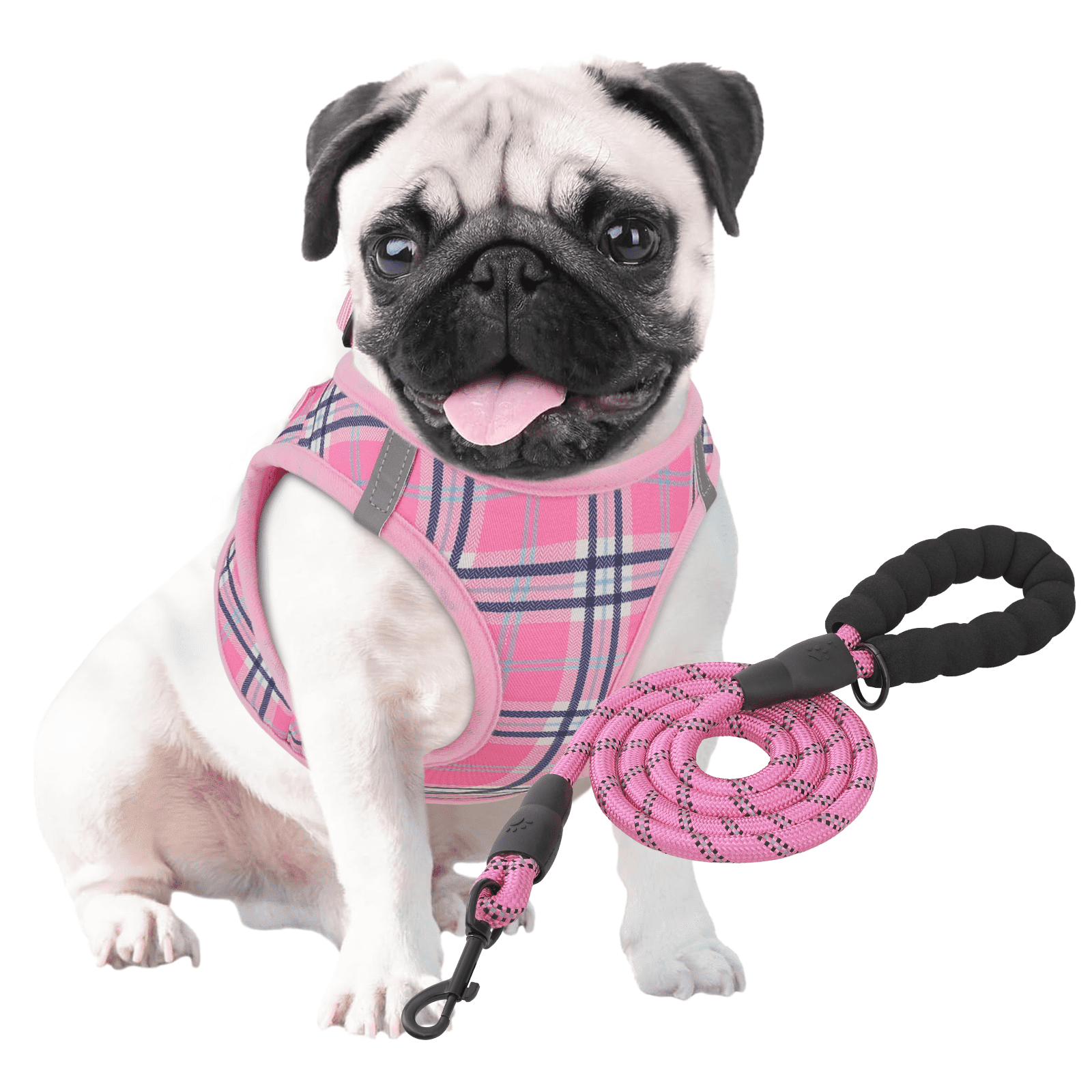 MoNiBloom No Pull Dog Harness with Leash, No Choke Reflective Pet Vest ...