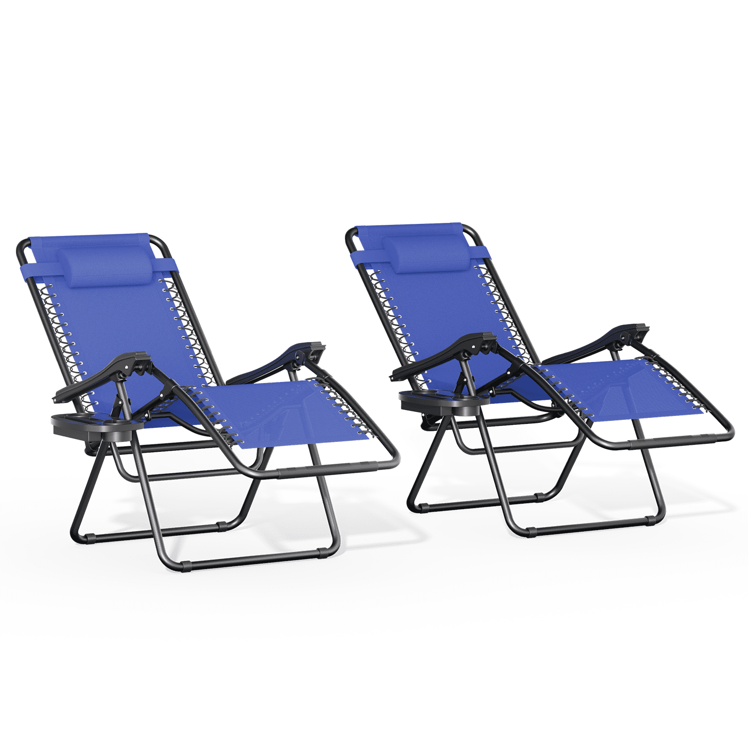 MoNiBloom Outdoor Beach Chair Set of 2, for Beach Patio Pool Lawn Yard ...