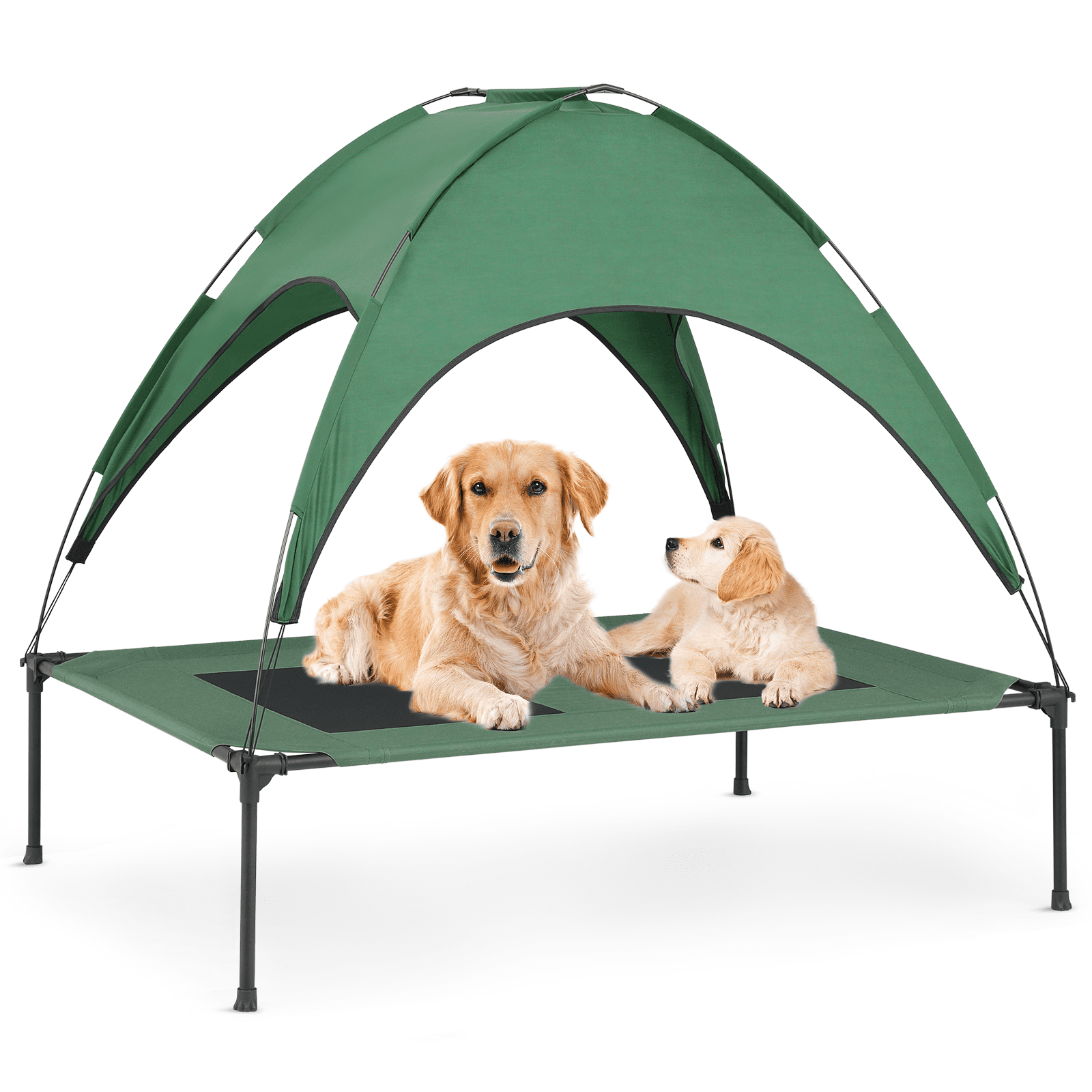 MoNiBloom Outdoor Elevated Dog Bed with Removable Canopy, 55" Large ...