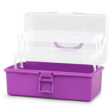 Plano Two Tray Fishing Tackle Box - Model: 6202-92 - Pink/Periwinkle ...
