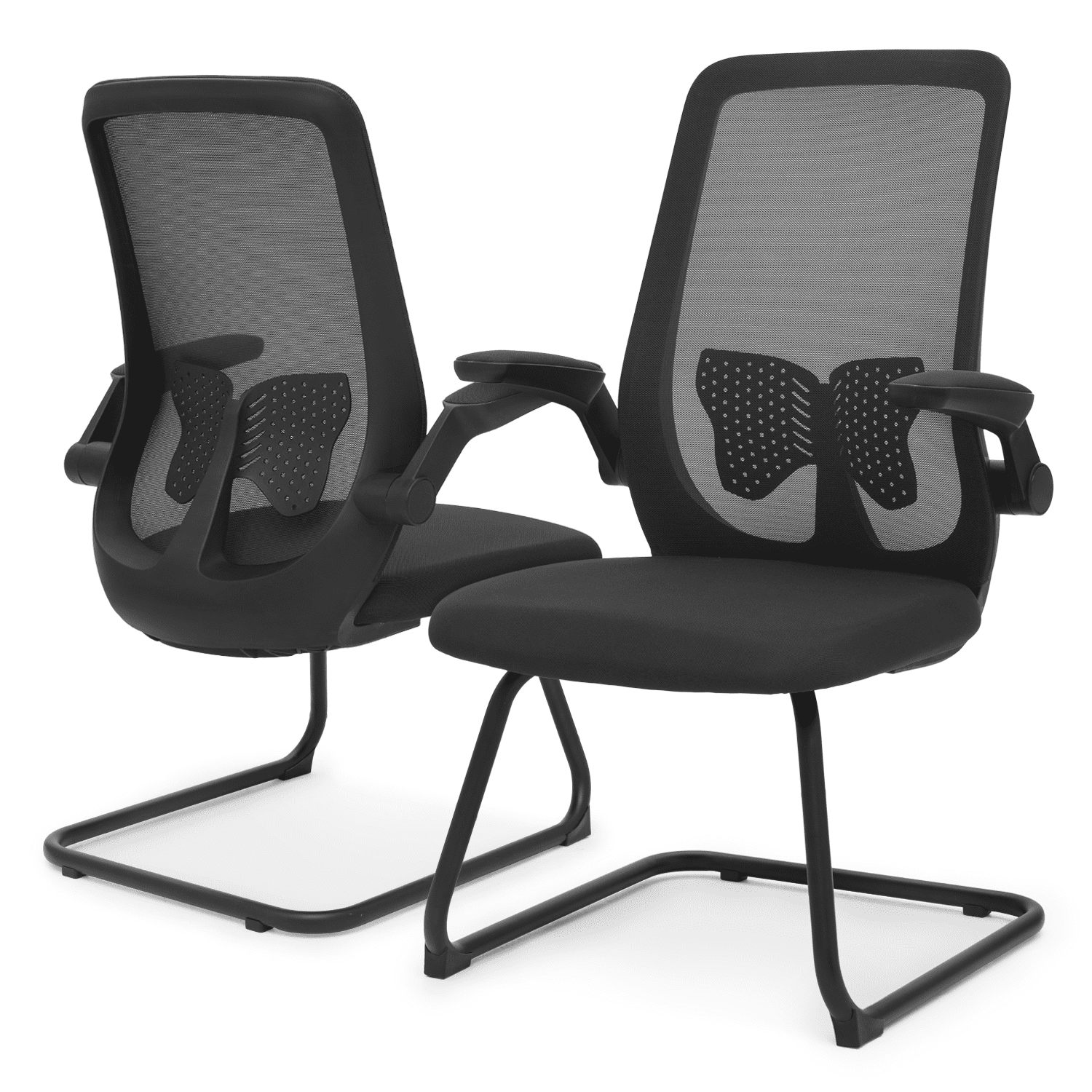 MoNiBloom Set of 2 Mesh Office Chair, Ergonomic Conference Seat with ...