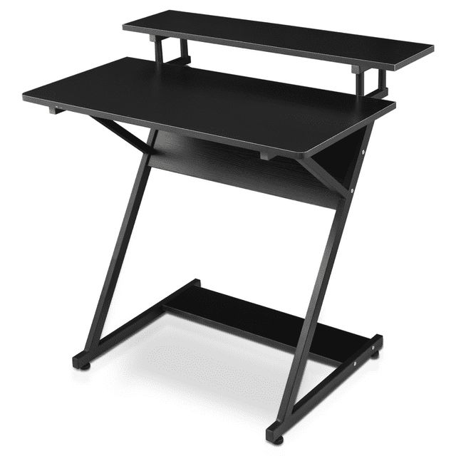 MoNiBloom Modern Computer Desk, Portable Laptop Table with Storage ...