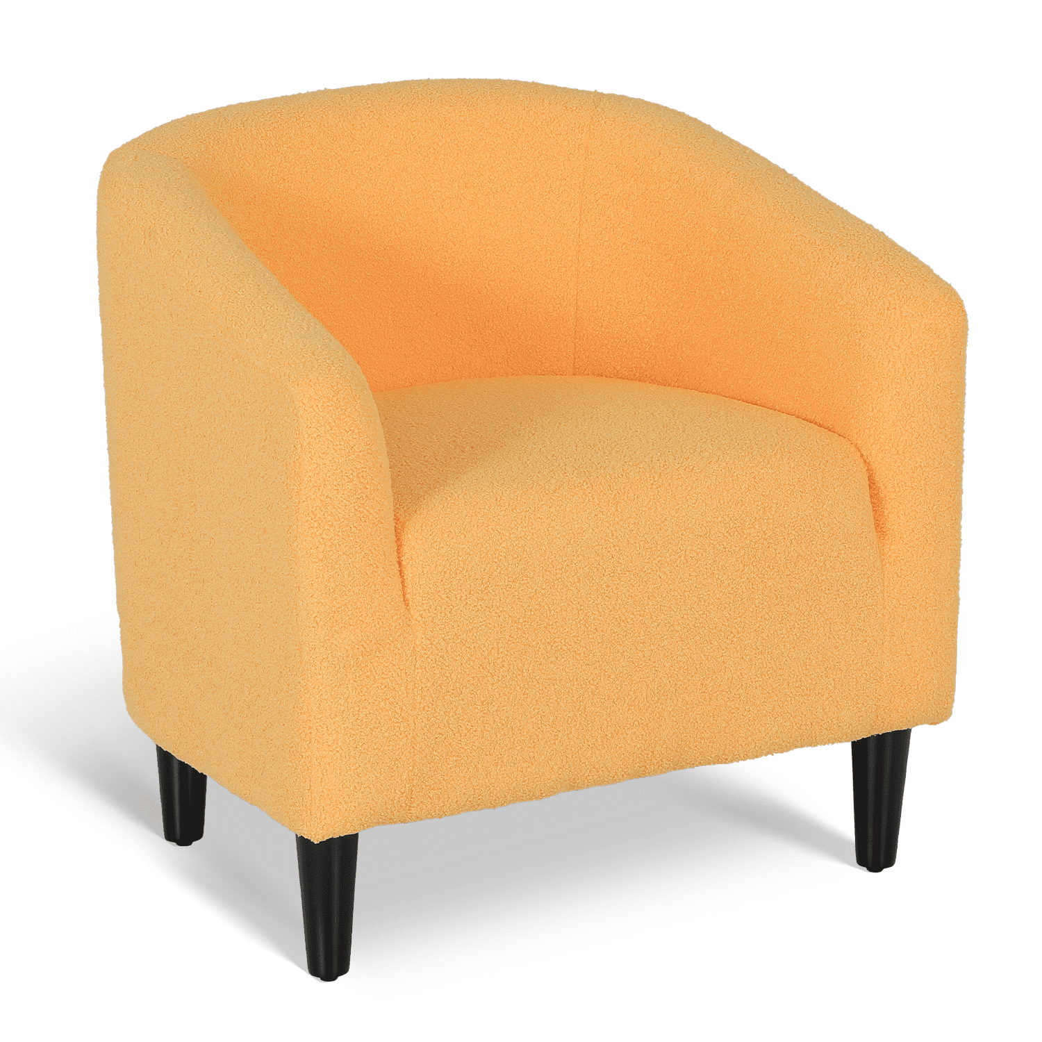 MoNiBloom Upholstered Bucket Chair, Modern Accent Chair, Sherpa Fabric ...