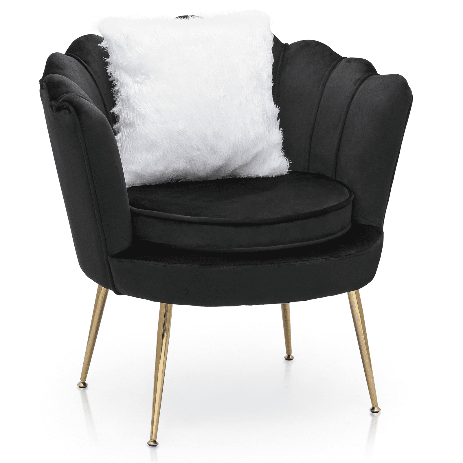 MoNiBloom Velvet Accent Chair for Small Spaces, Reading, Bedroom ...