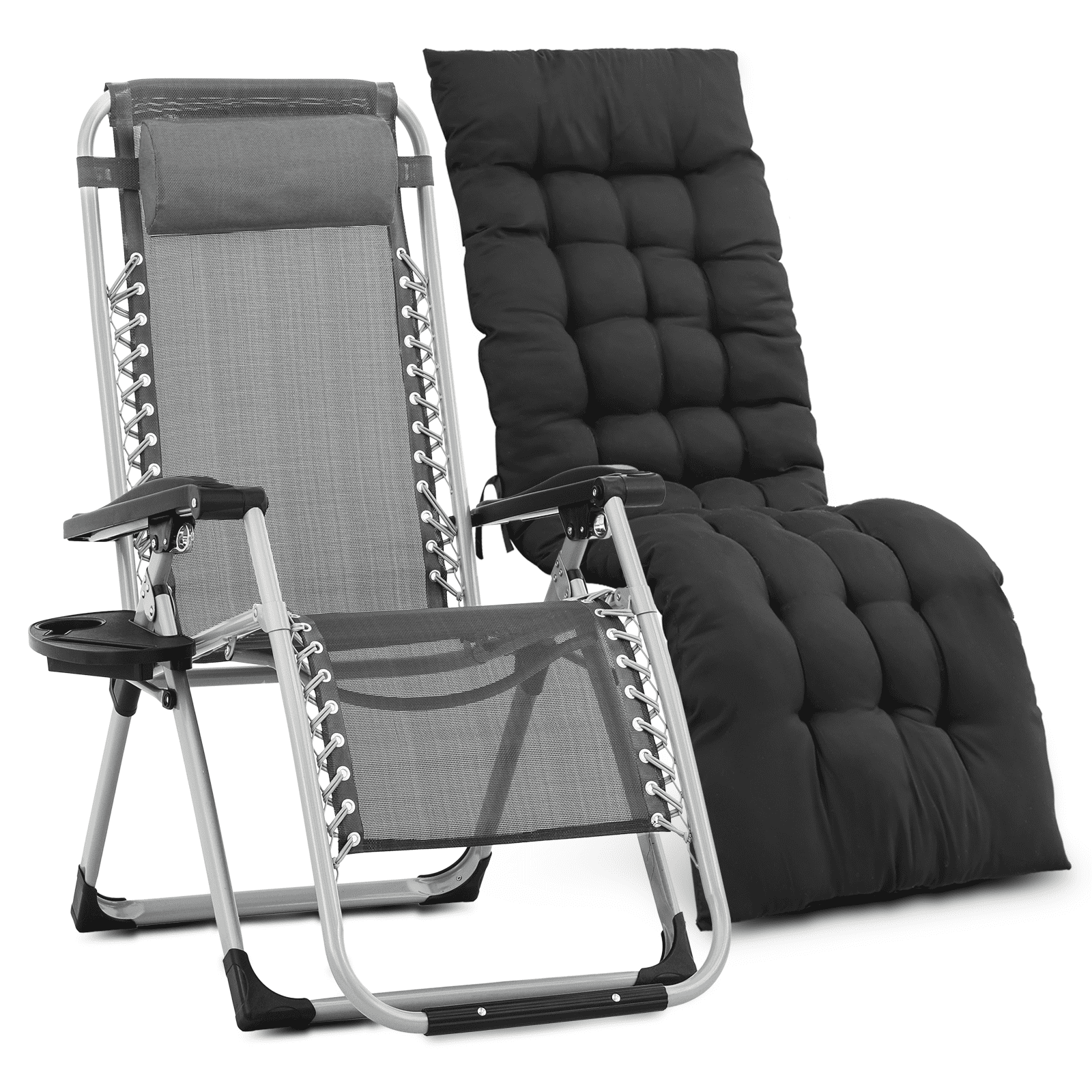 MoNiBloom Zero Gravity Chair, Reclining Deck Lounge, Tray & Headrest ...