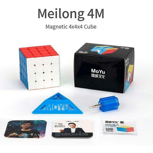 MoYu MeiLong 4M Magnetic 4x4x4 Stickerless Speed Cube - Walmart ...