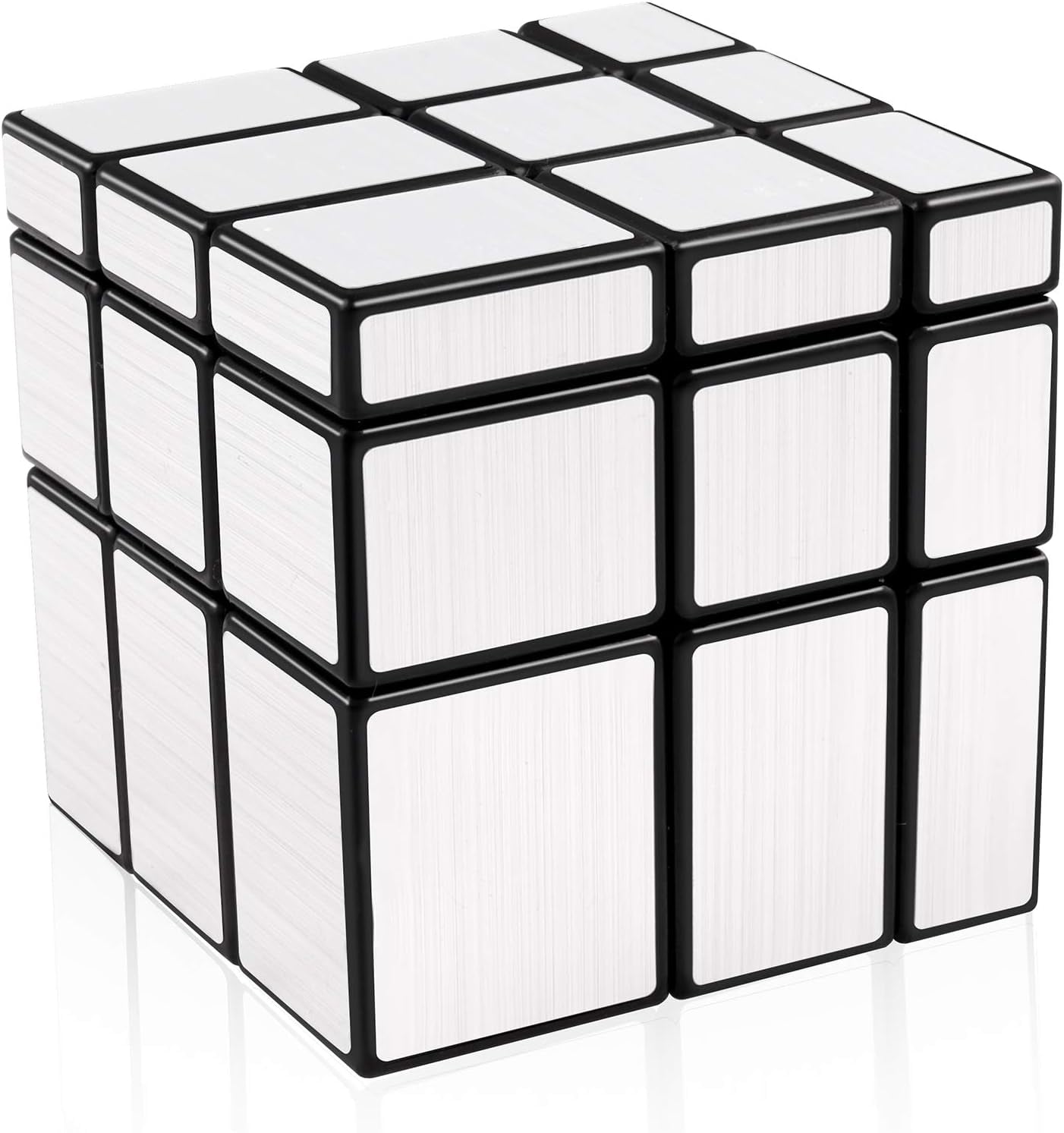 MoYu Meilong Mirror Cube, 3x3 Puzzle Cube, Silver Magic Rubiks Fidget ...