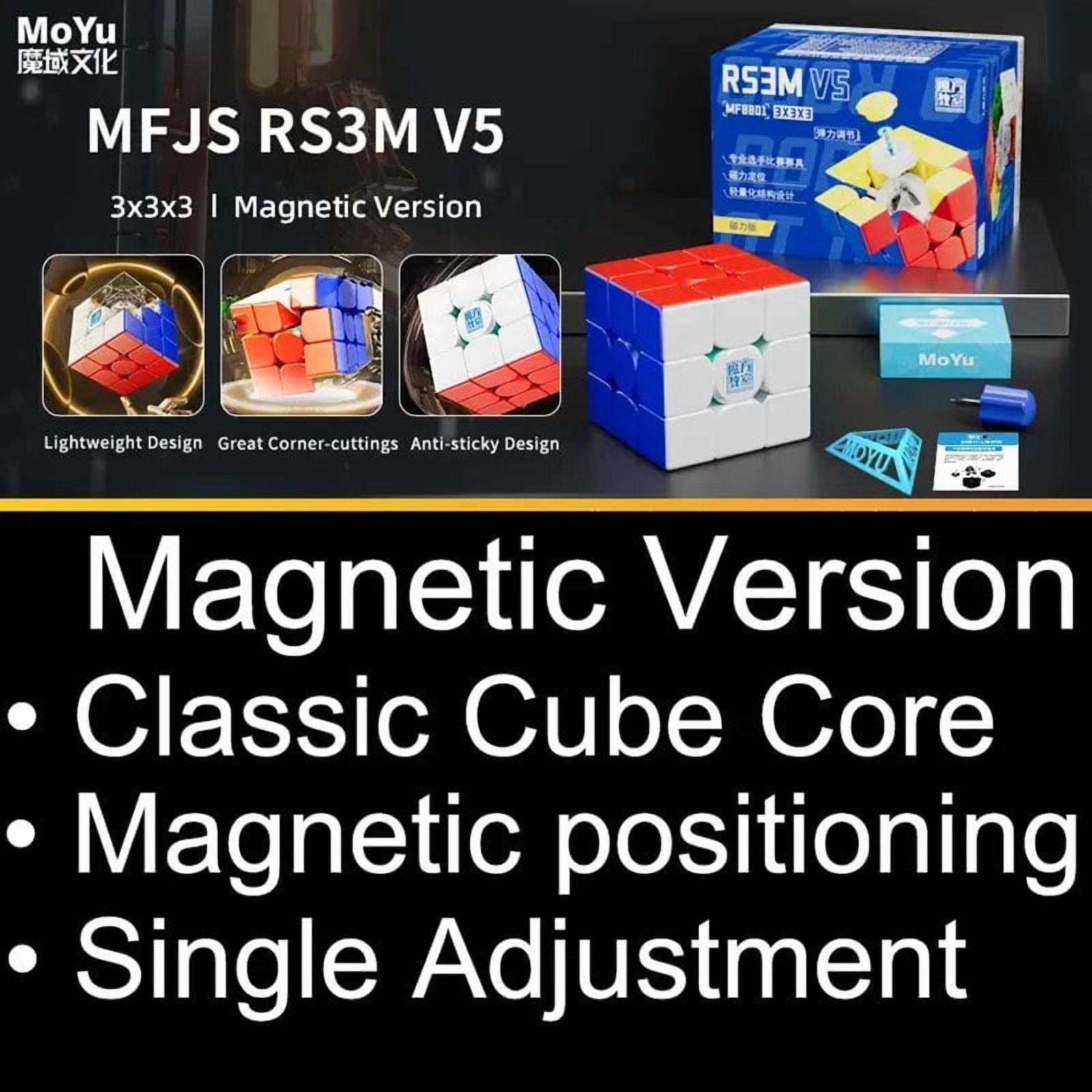 MoYu RS3M V5 3X3 Magnetic Magic Speed Cube Professional Fidget Toys RS3 ...