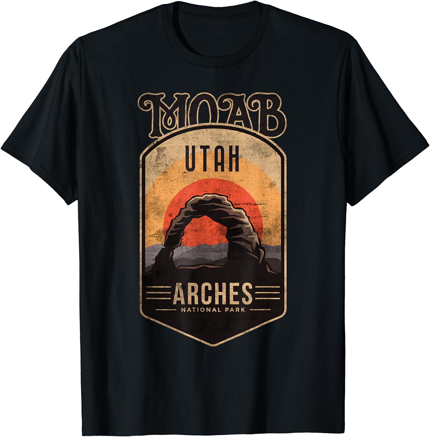 Moab Utah Arches National Park Adventure Vintage Gift T-Shirt - Walmart.com