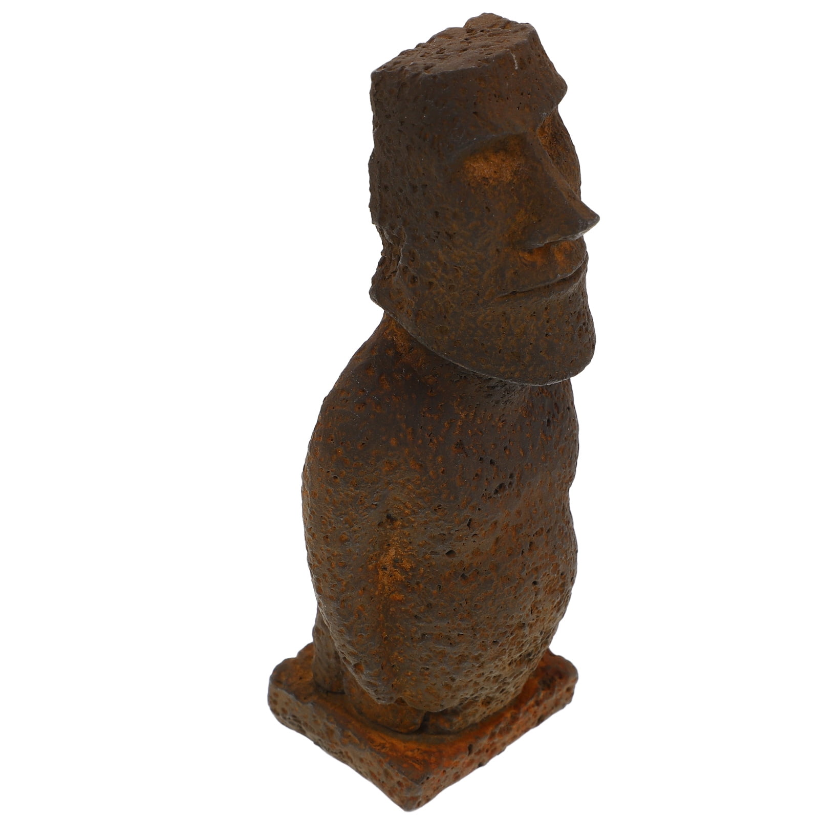 Moai Decoration Lifelike Stone Sculptures Stunning Stone Craft Moai Statue Landscape Prop Small ...