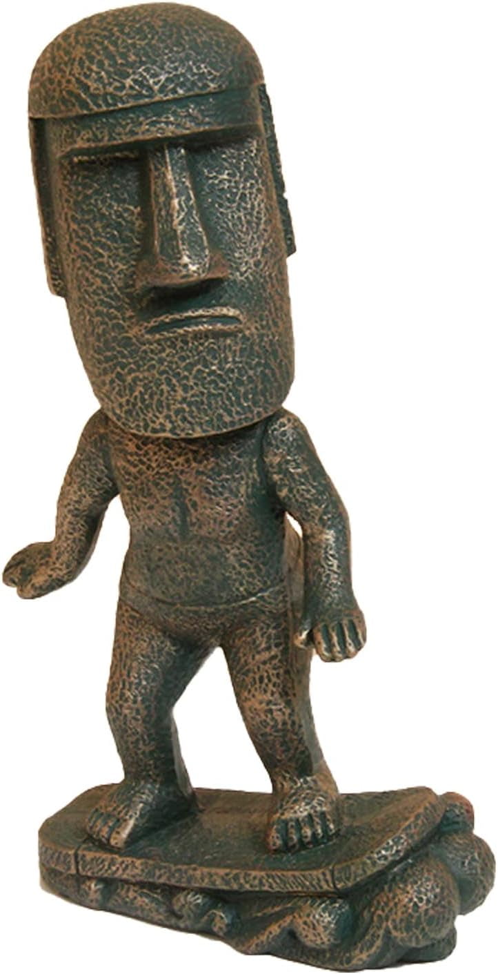Moai Statue Decor - 6 Inch Easter Island Oranment Resin Stone ...