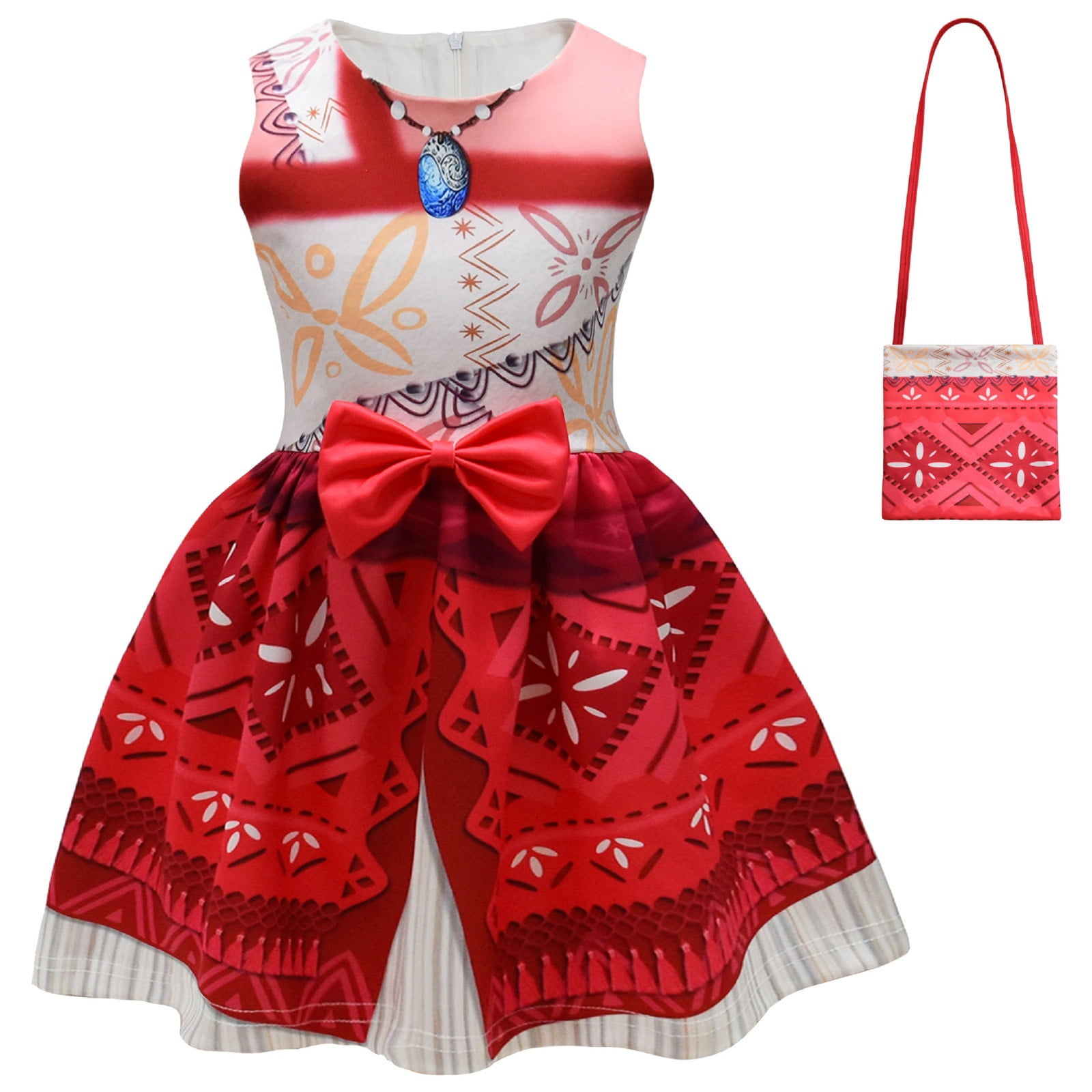 Moana 2 Costume Moana Dress, with a Bag, Moana Costume for Girls ...