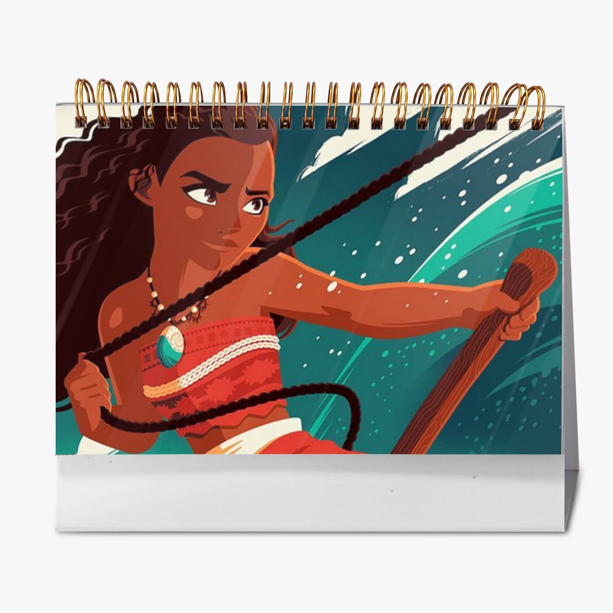 Moana 2025 Calendar - Cartoon Desktop Calendar Thick Paper for ...