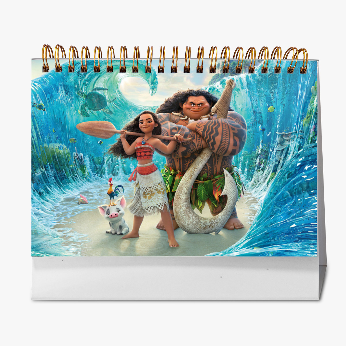 Moana 2025 Calendar - Cartoon Desktop Calendar Thick Paper for ...
