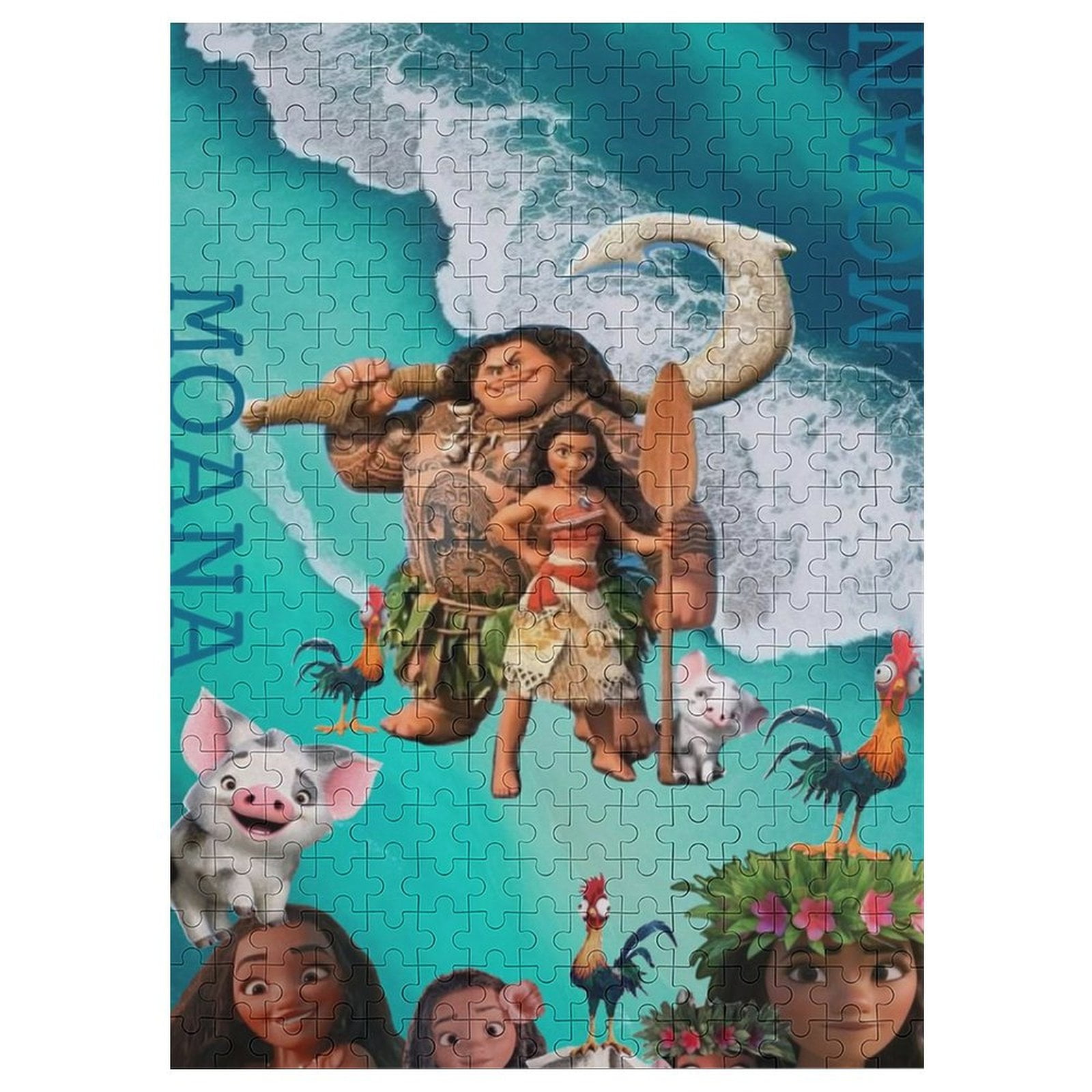 Moana 300 PCS Jigsaw Puzzle for Kids Teens - Unique Puzzle Pieces for ...