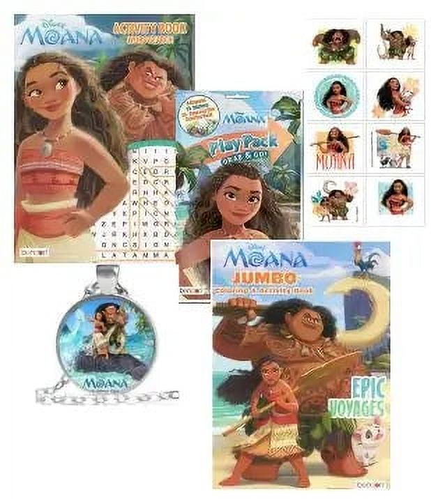 Moana Activity Pack - 5pc Filler Set with Crayons, Sticker Sheet ...