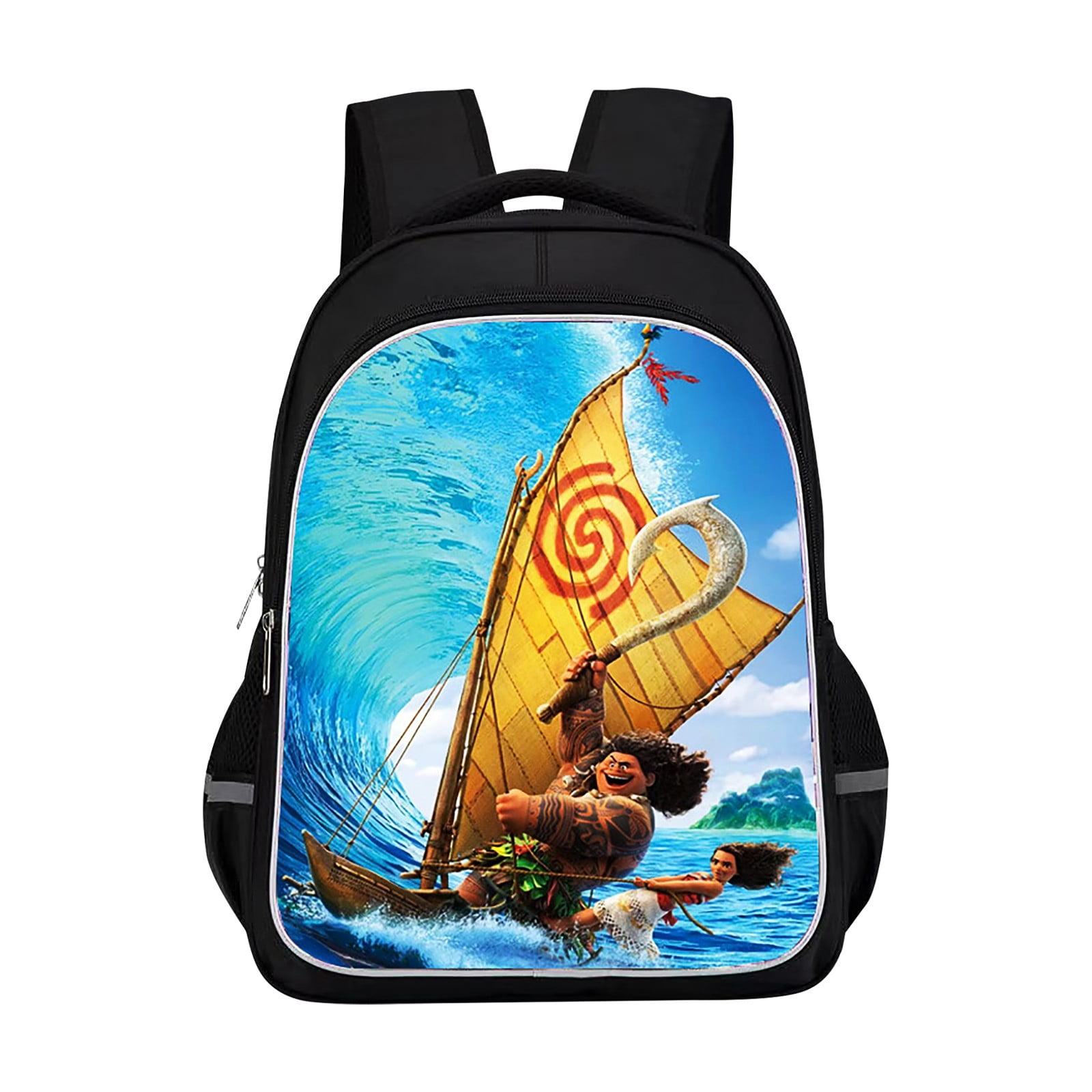 Moana Backpack Shoulder Bag, Cartoon Large Capacity Students Schoolbag ...