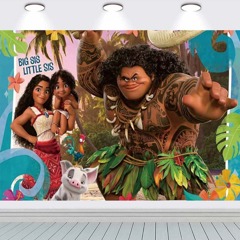 Moana Banner Birthday Party Indoor and Outdoor Background Banner Photos ...