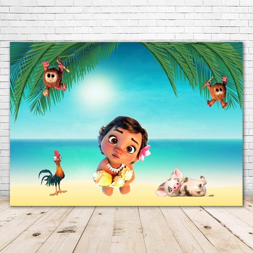 Moana Banner Birthday Party Indoor and Outdoor Background Banner Photos ...