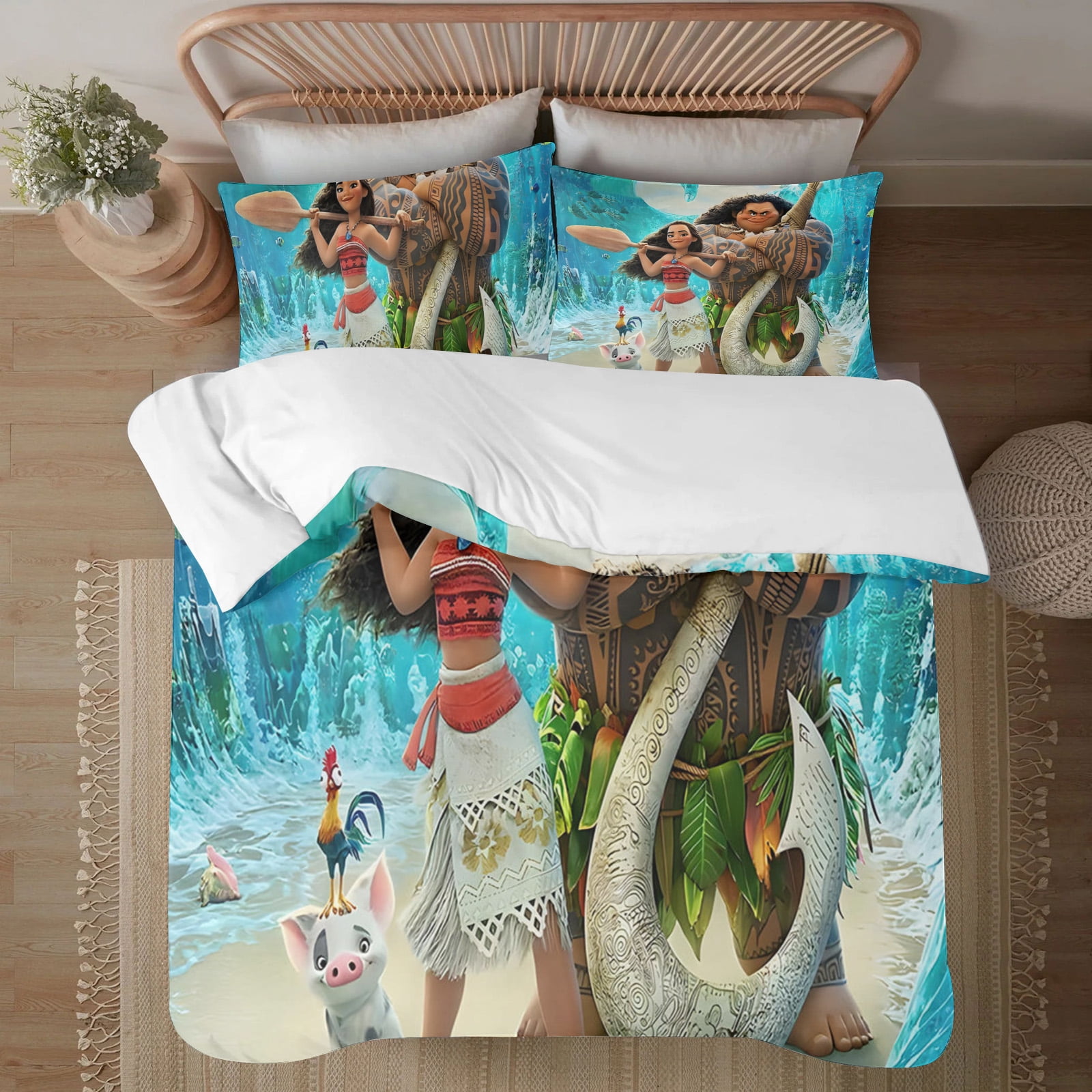 Moana Bedding Twin Comforter Set for Girls and boys Moana Home Bed 3 ...