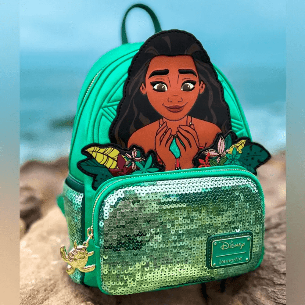 Moana Heart of Te Fiti Sequins Loungefly Mini Backpack EXCLUSIVE ...