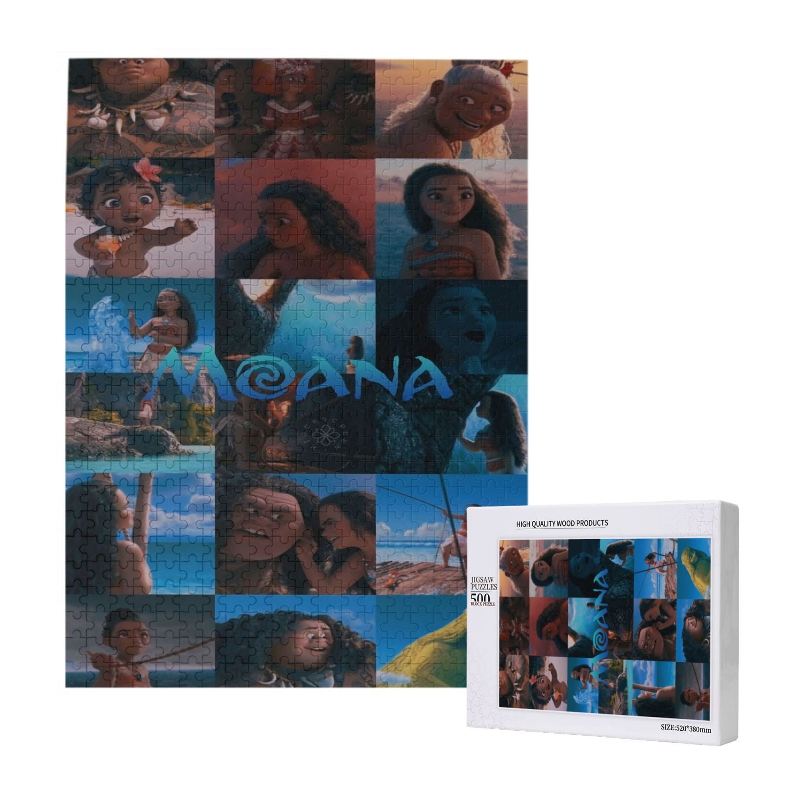 Moana Jigsaw Puzzle Interactive Brain Teaser Board Game for Adults ...