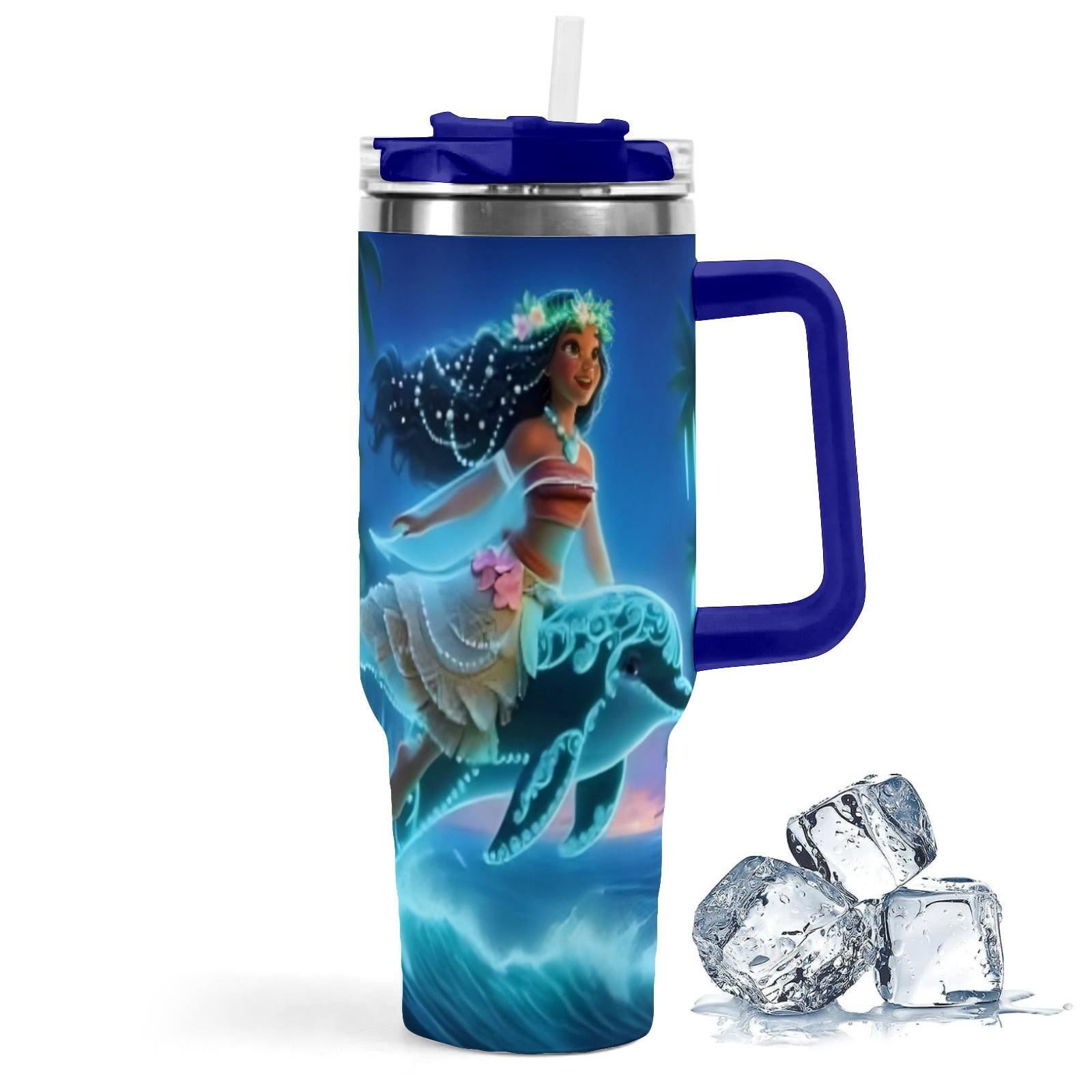 Moana* Large capacity car cup has an iconic print, is durable with ...