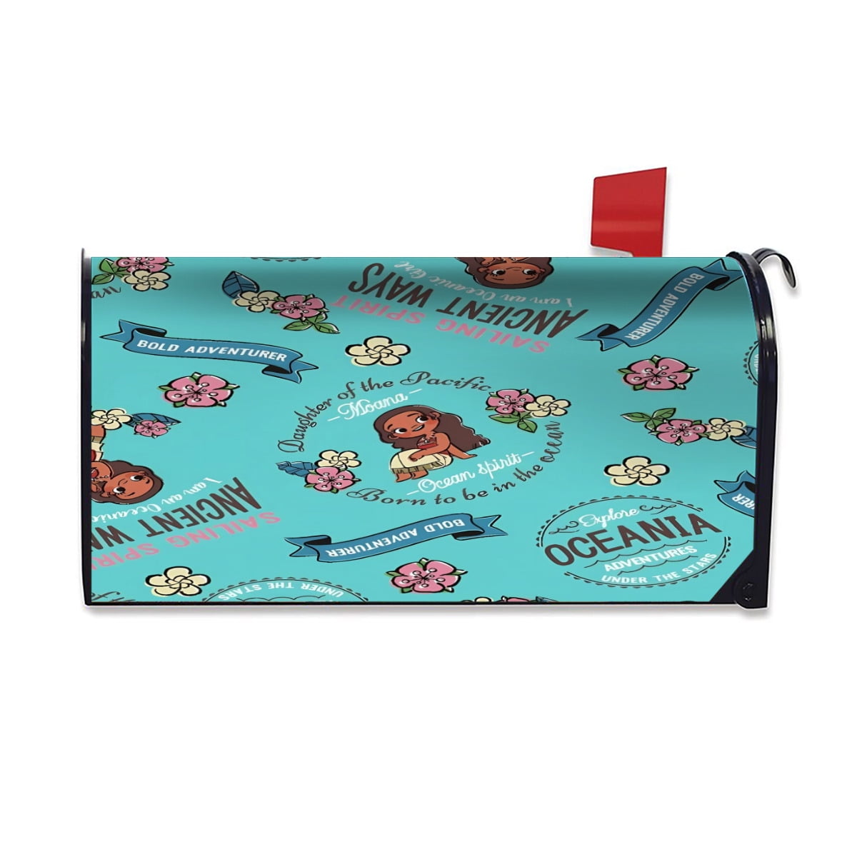 Moana Mailbox Cover with Magnetic Strip Anime Mailbox Package Mailbox ...