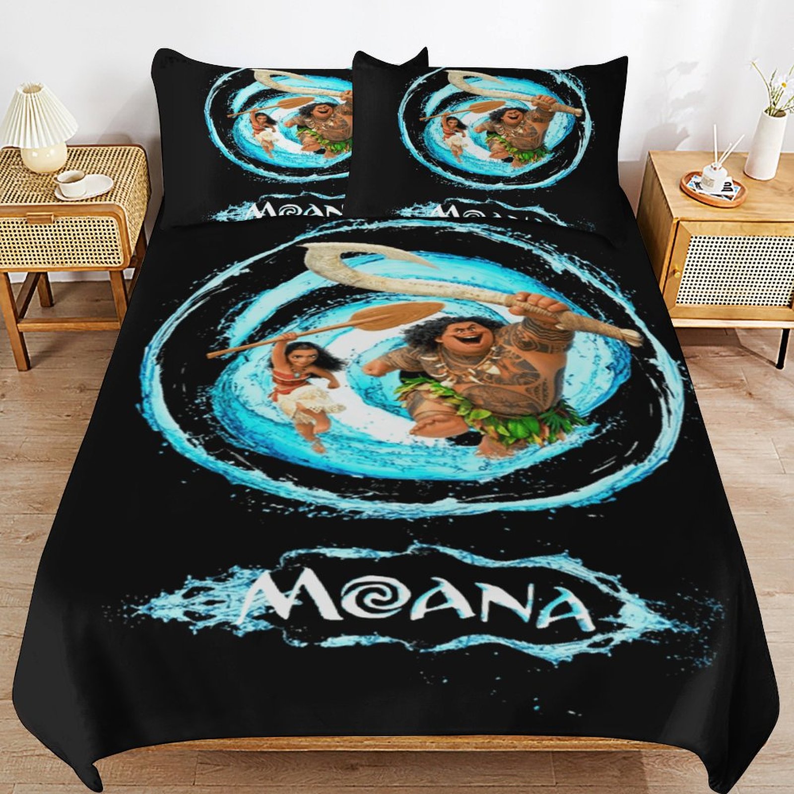 Moana Maui Bed Duvet Cover Microfiber Bedding Sets 3D Printed ...