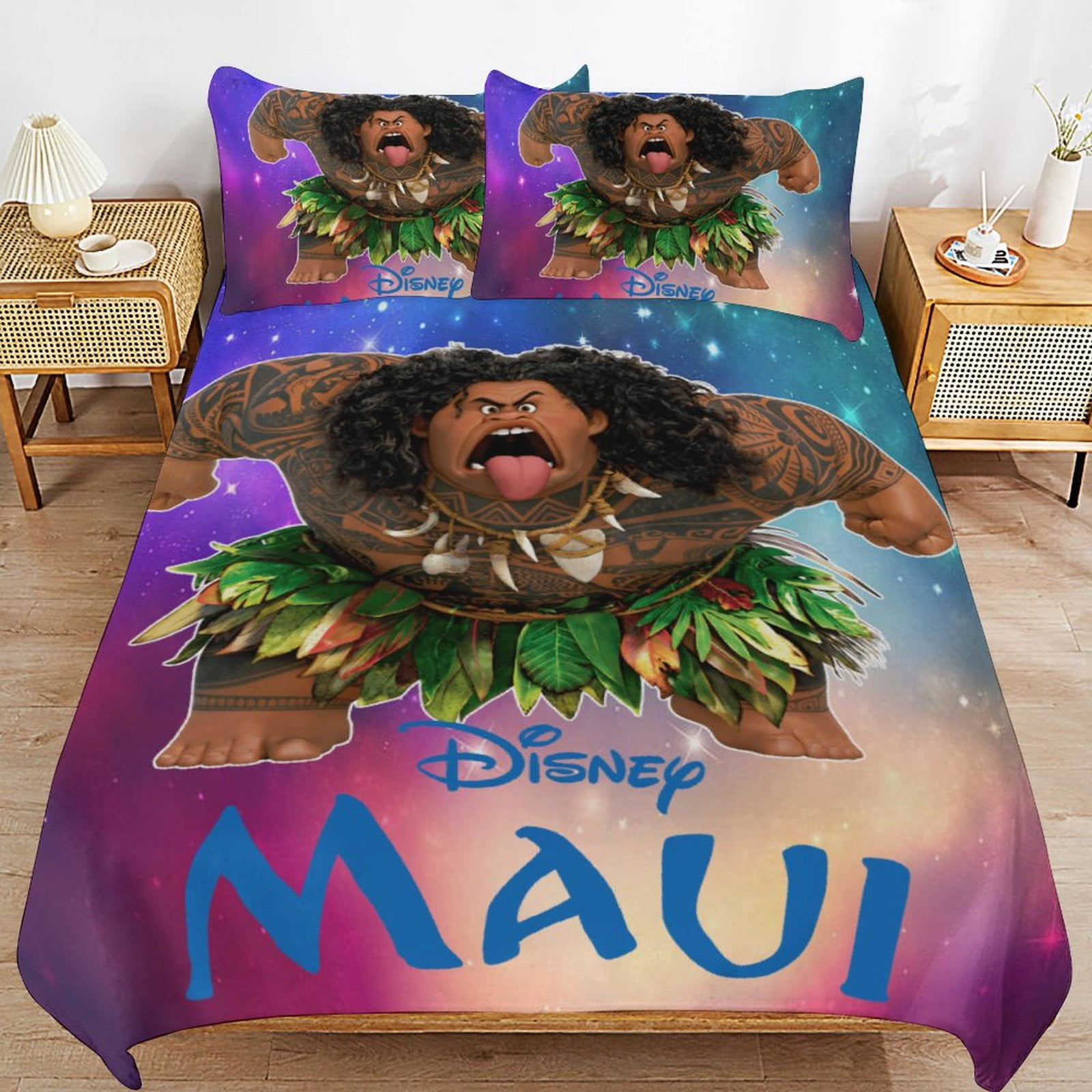 Moana Maui Moana Maui Bed Duvet Cover Microfiber Bedding Sets 3D ...