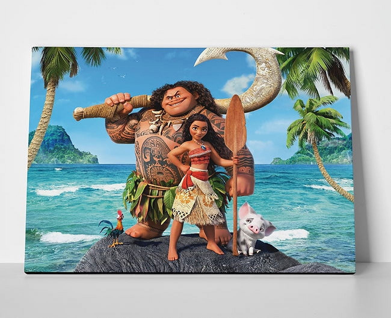 Moana Movie Poster or Wrapped Canvas - Walmart.com