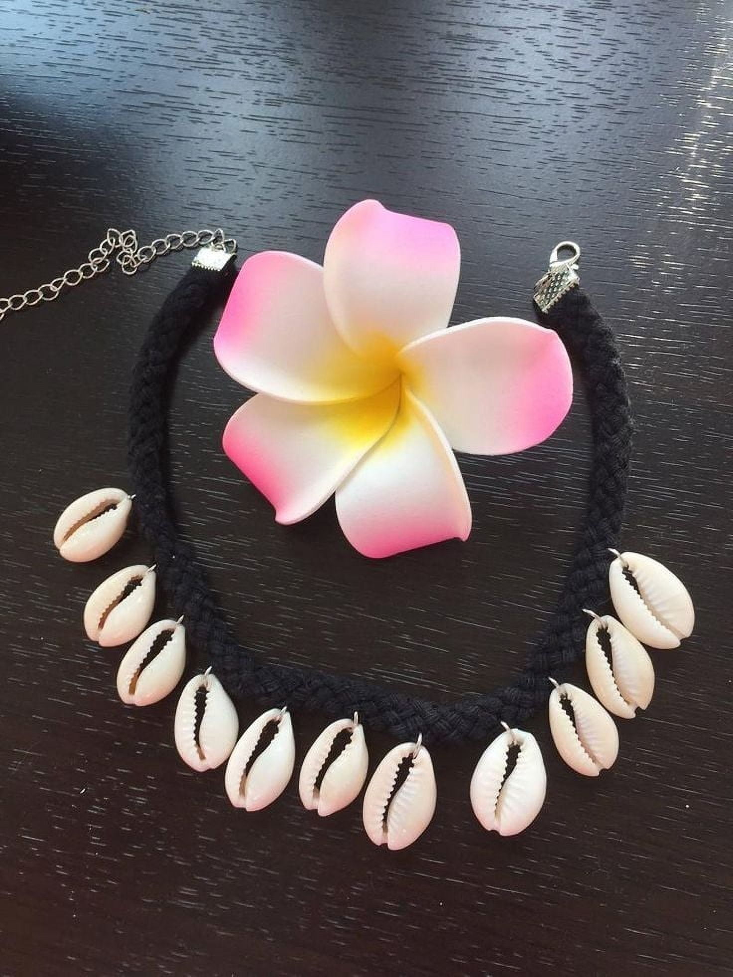 Bgbcostume Moana Accessories, Hairclip Flower and Seashell Necklace ...