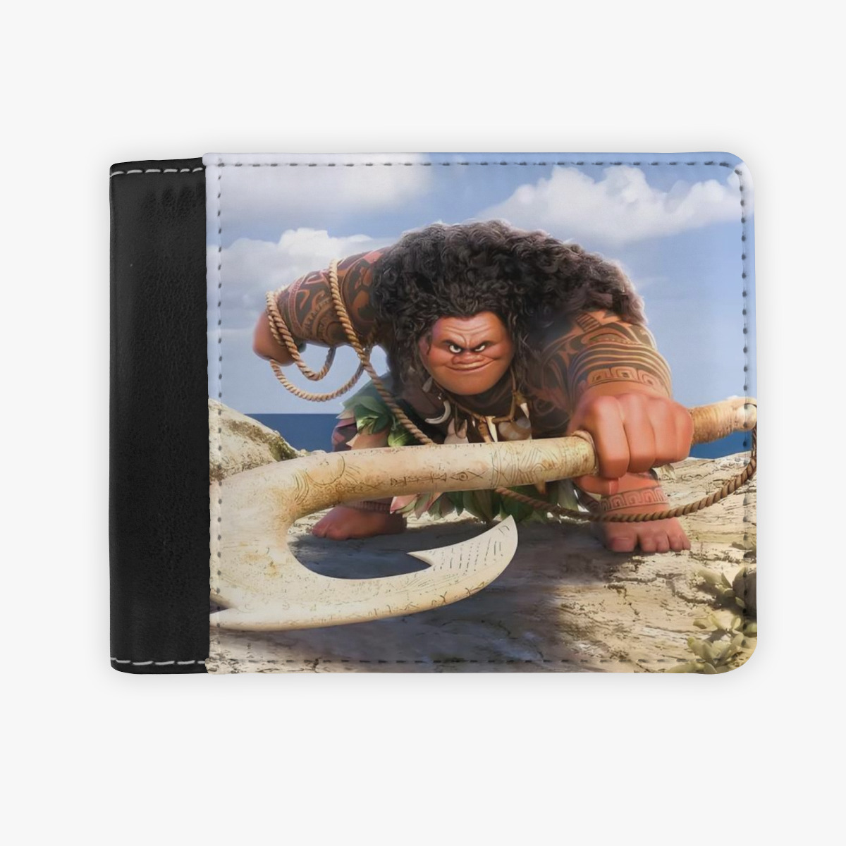 Moana New men's wallet printed on one side effect - Walmart.com
