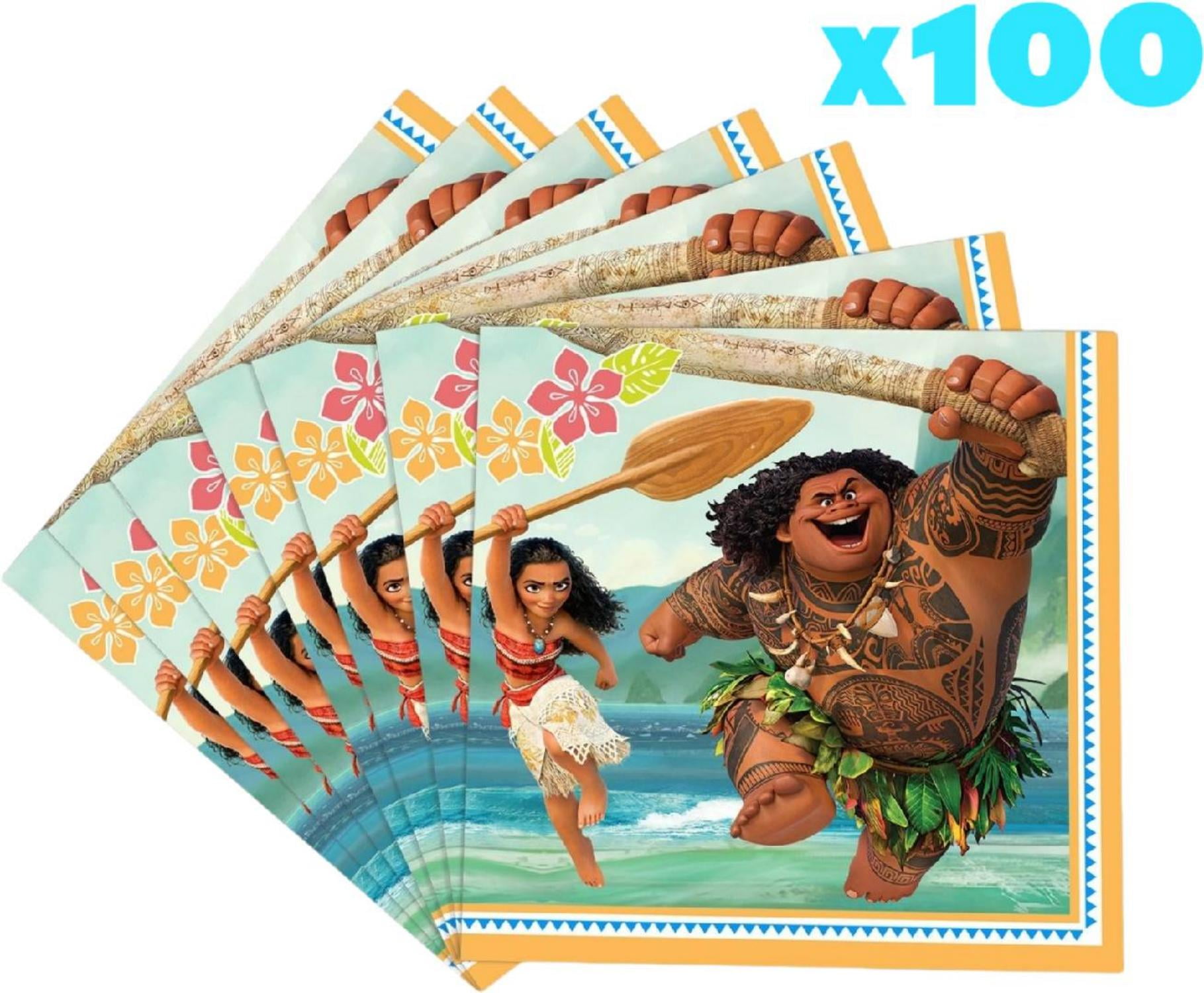 Moana Party Supplies, Moana Birthday Decorations Set - Moana Plates and ...