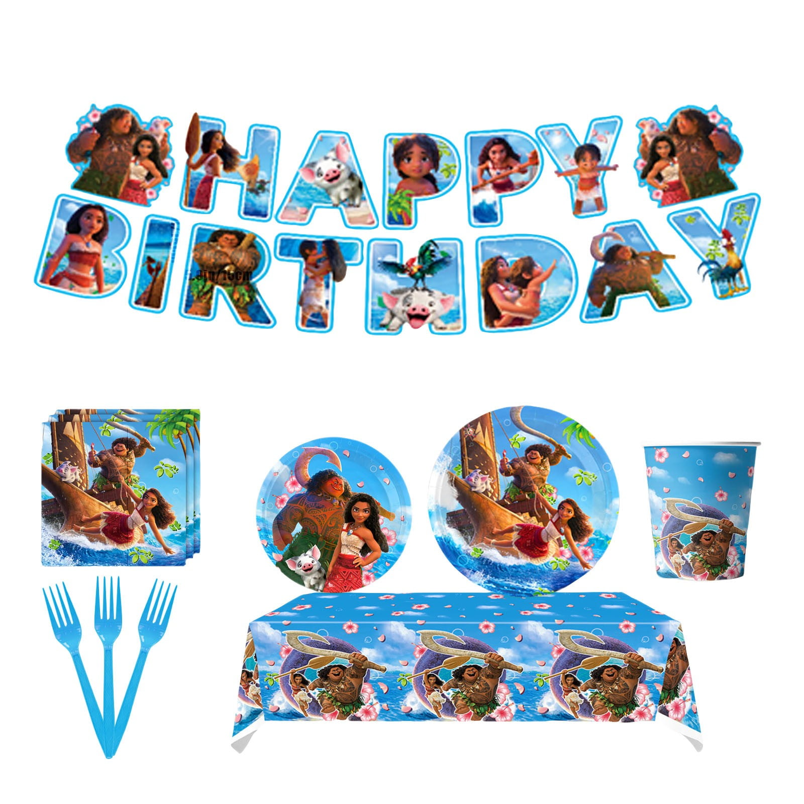 Moana Party Supplies, Moana Party Decorations and Tableware Set - Moana ...