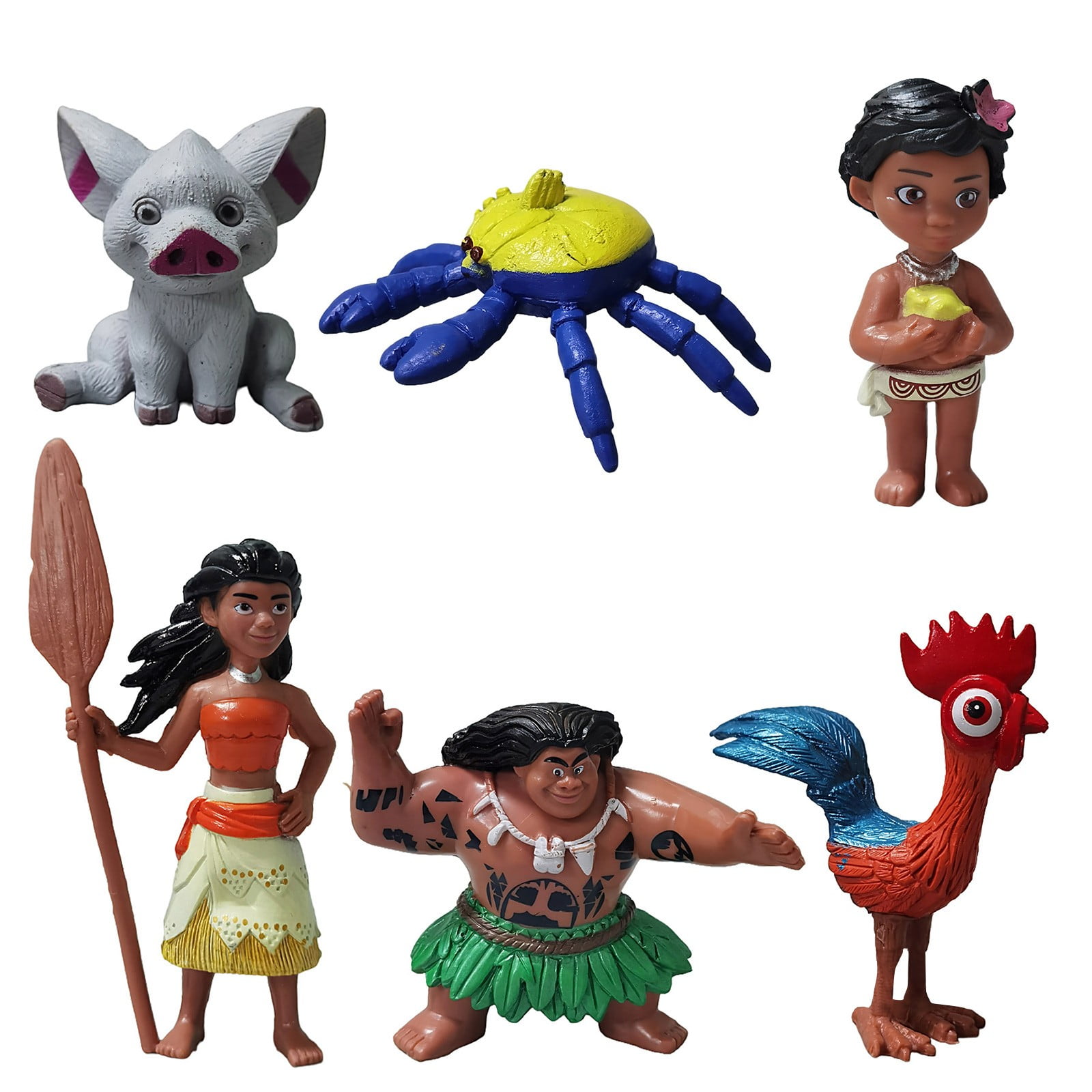 Moana Plush, Moana Toys Cute Anime Moana oll Soft Hot 4-Style PVC ...
