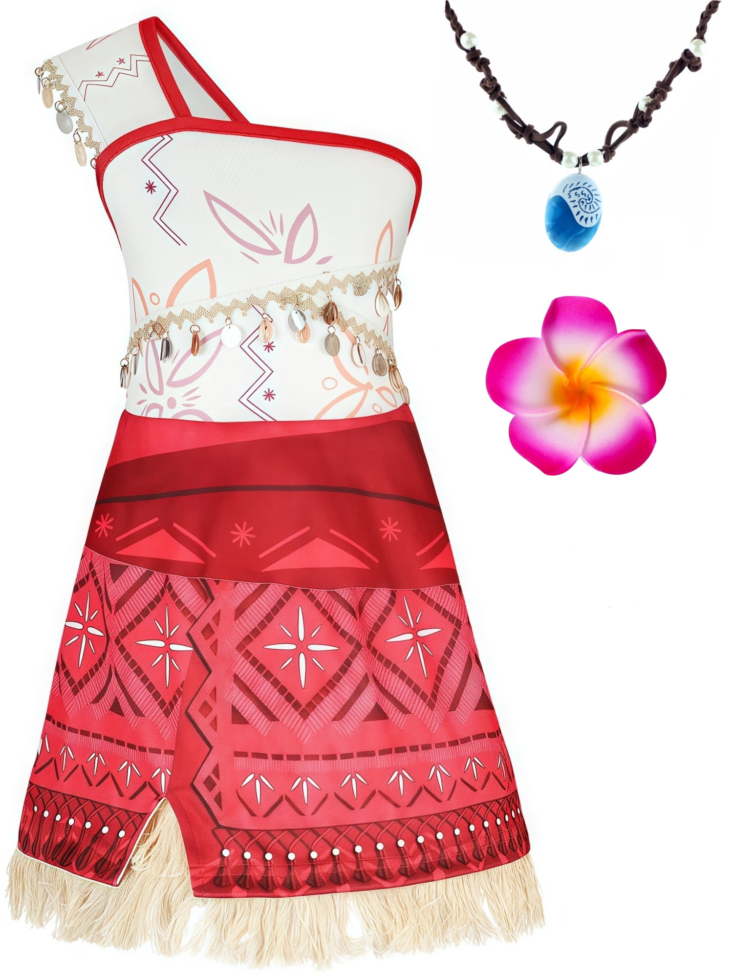 Moana Princess Adventure Ocean Costume for Girls Toddler Deluxe One ...