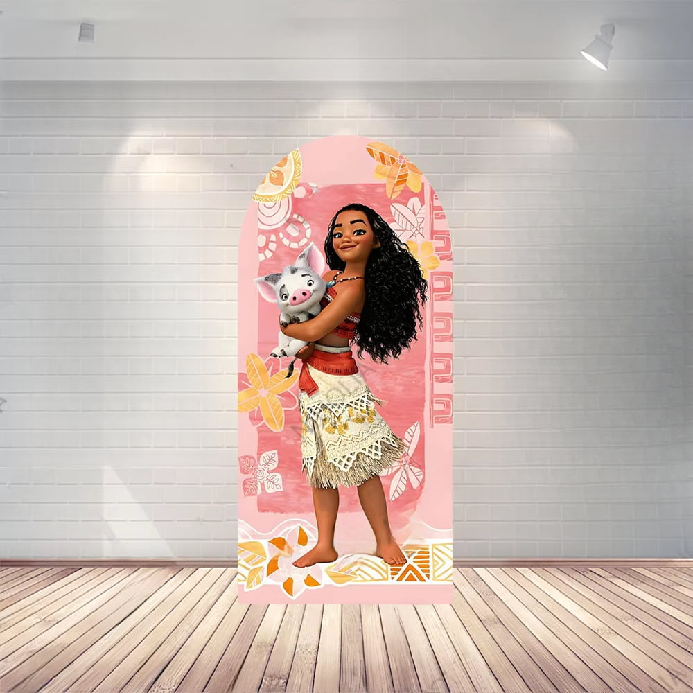 Moana Princess Arch Backdrop Girls Birthday Party Baby Shower ...