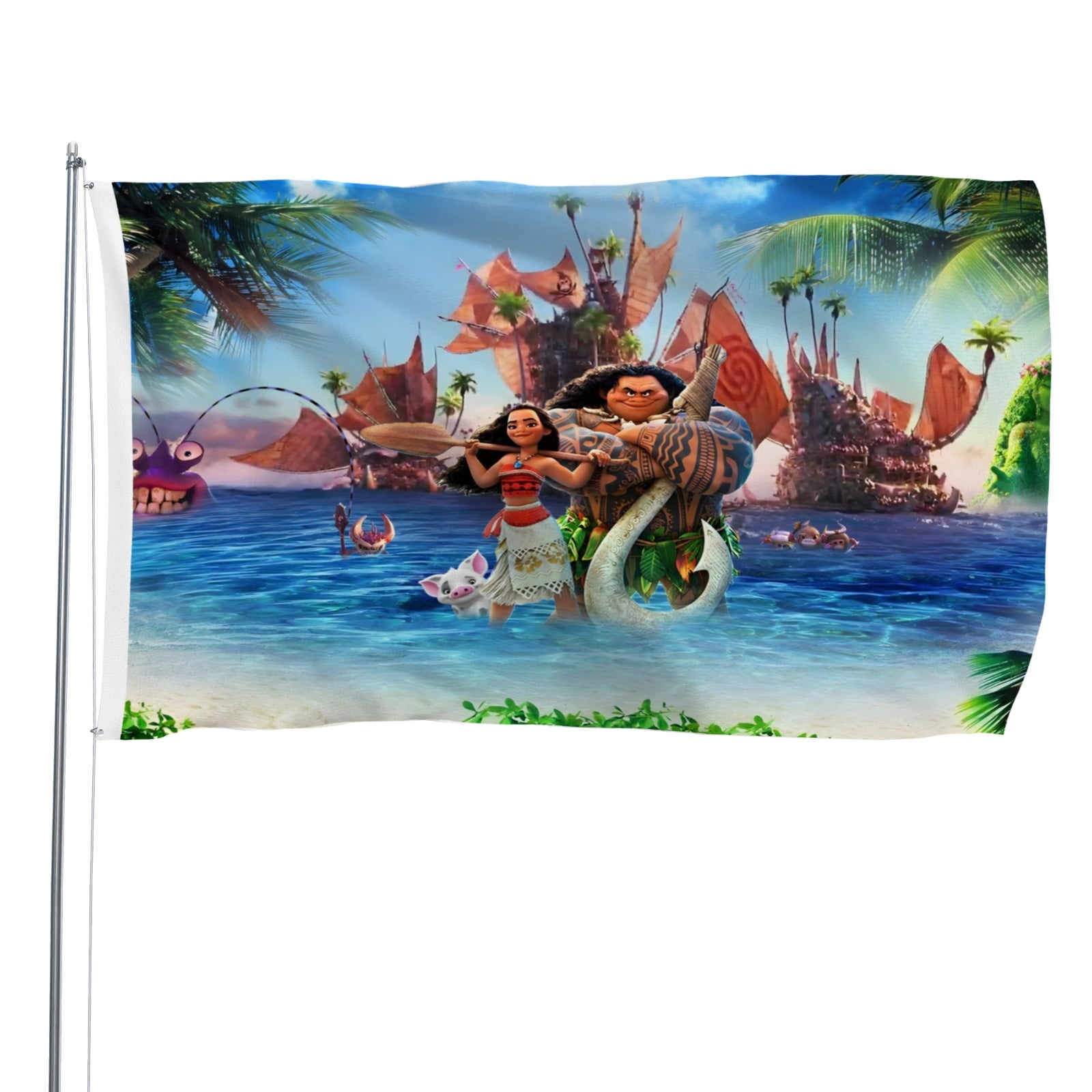 Moana Princess-themed Printed Flag Perfect gift for fans, friends, and ...