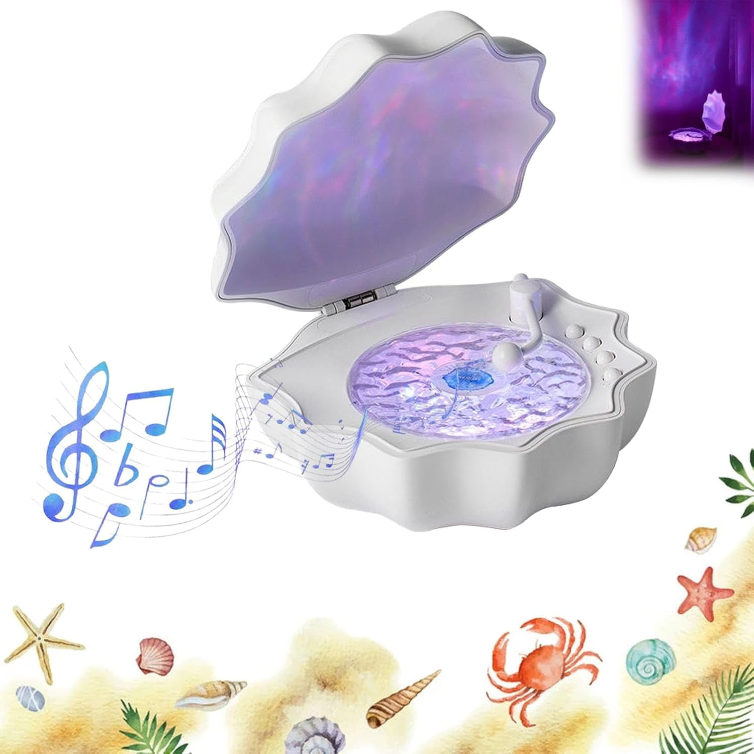 Moana Shell Speaker, Moana Light up Bluetooth Shell Speaker, Light up ...