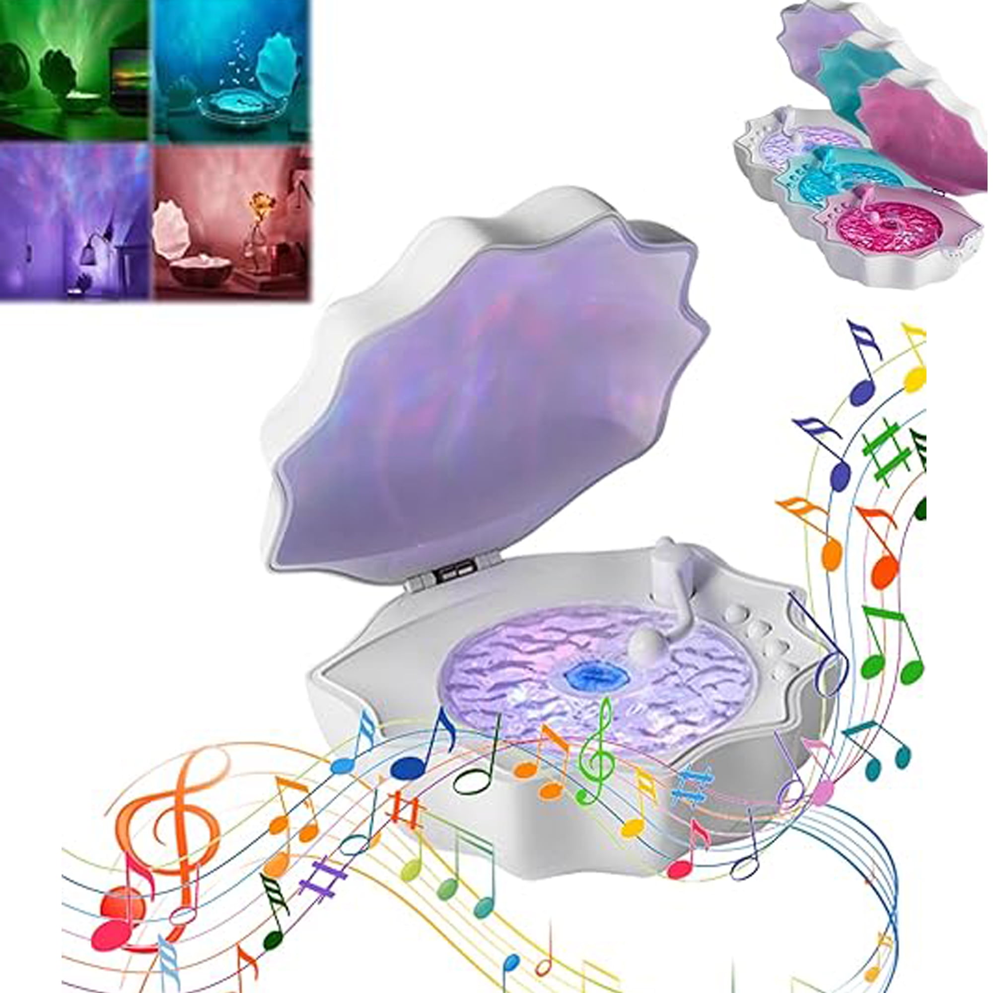 Moana Shell Speaker, , Moana Light up Shell Speaker Waterproof, Waves ...