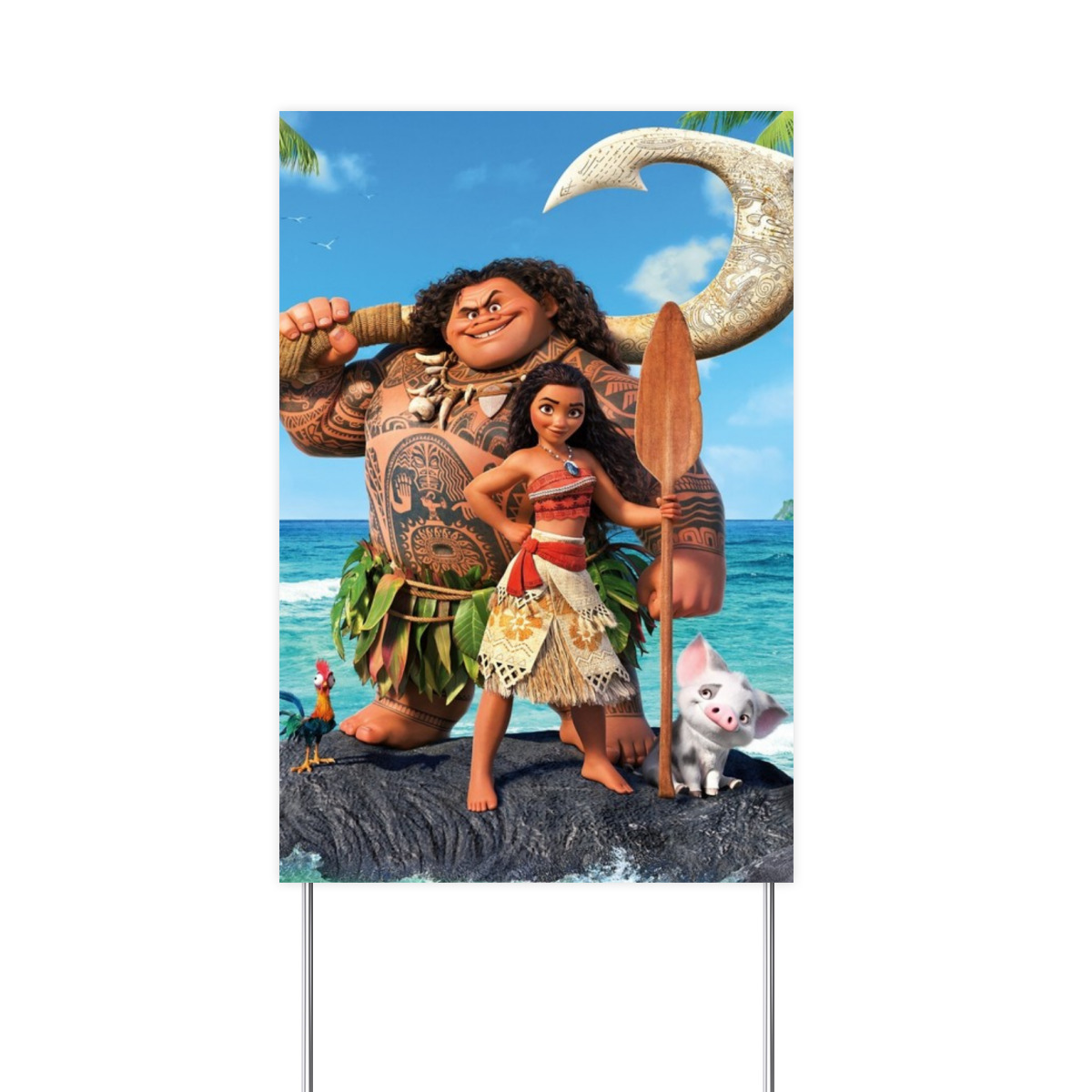 Moana Sign Yard Garden Club Farm Bathroom Wall Decor Sign Poster Plaque ...
