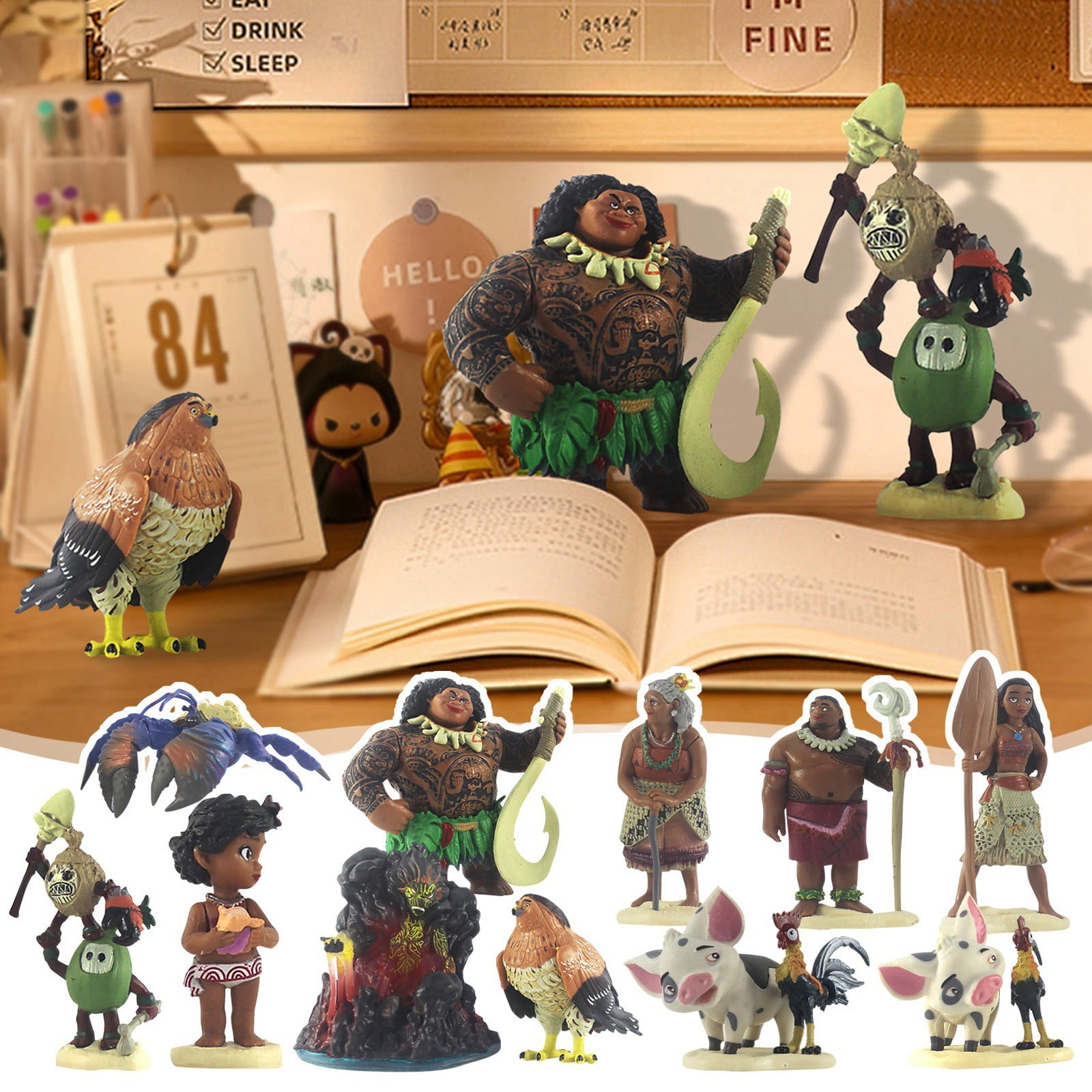 Moana Toy,D1sney Animators' Collection Moana Doll Toy Figure, Molded ...