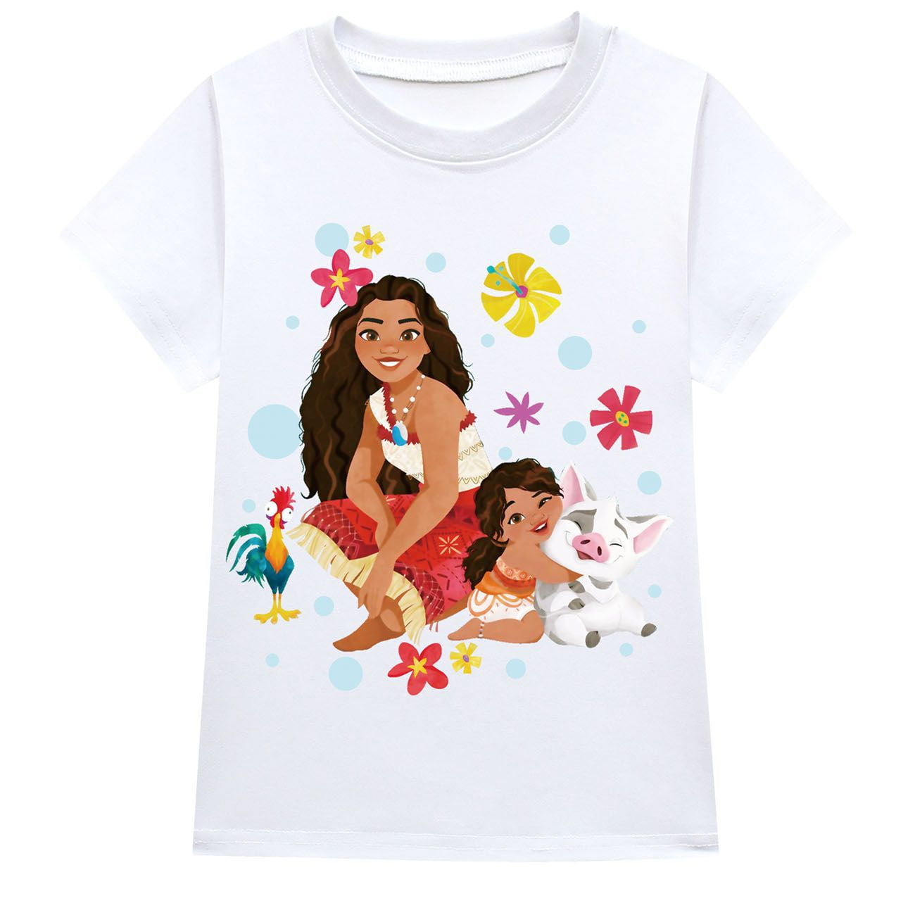 Moana and Baby Moana T-Shirt – Polynesian Princess with Pua and Heihei ...