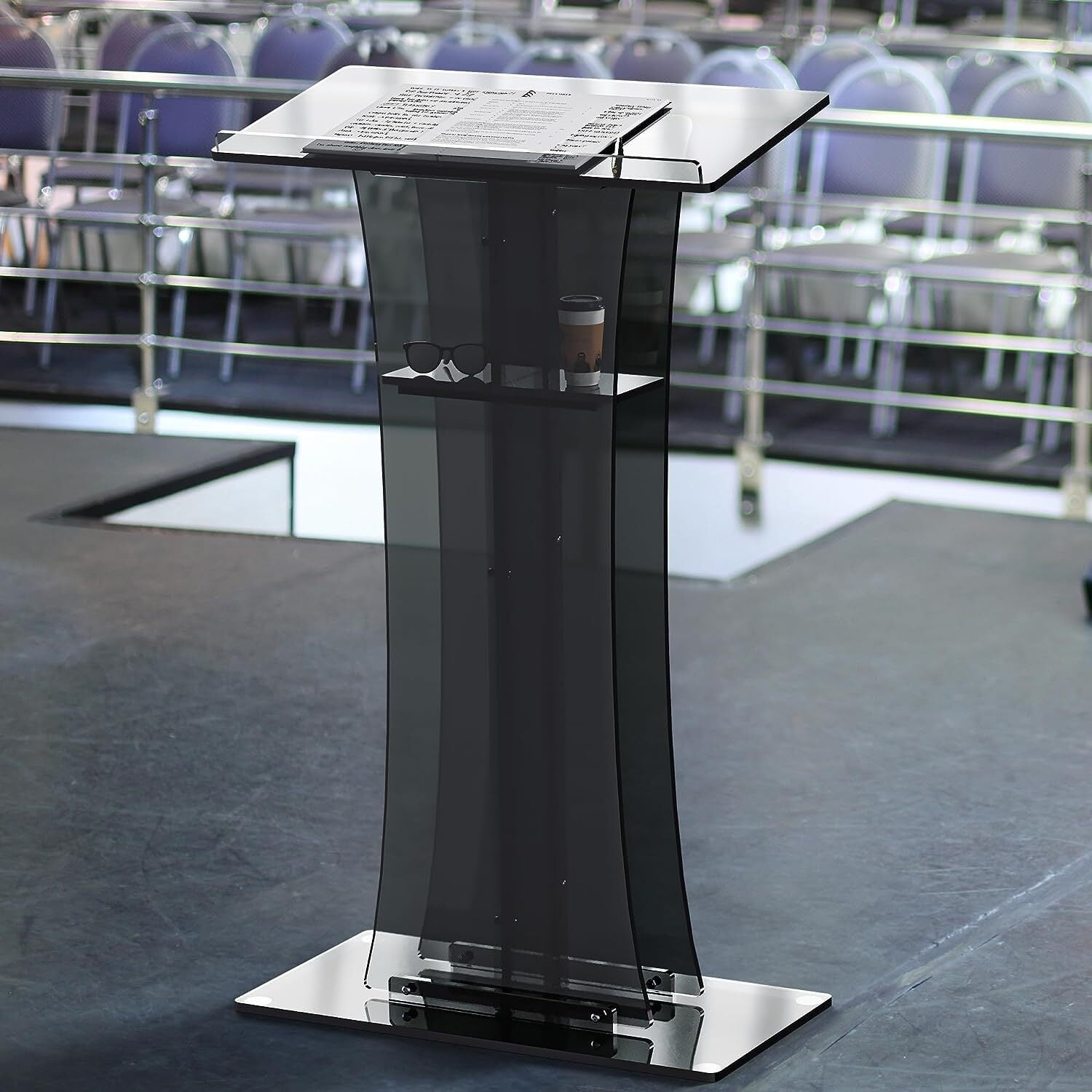 Moasis 47" Acrylic Podium Stand Portable Lectern Pulpits - Walmart.com