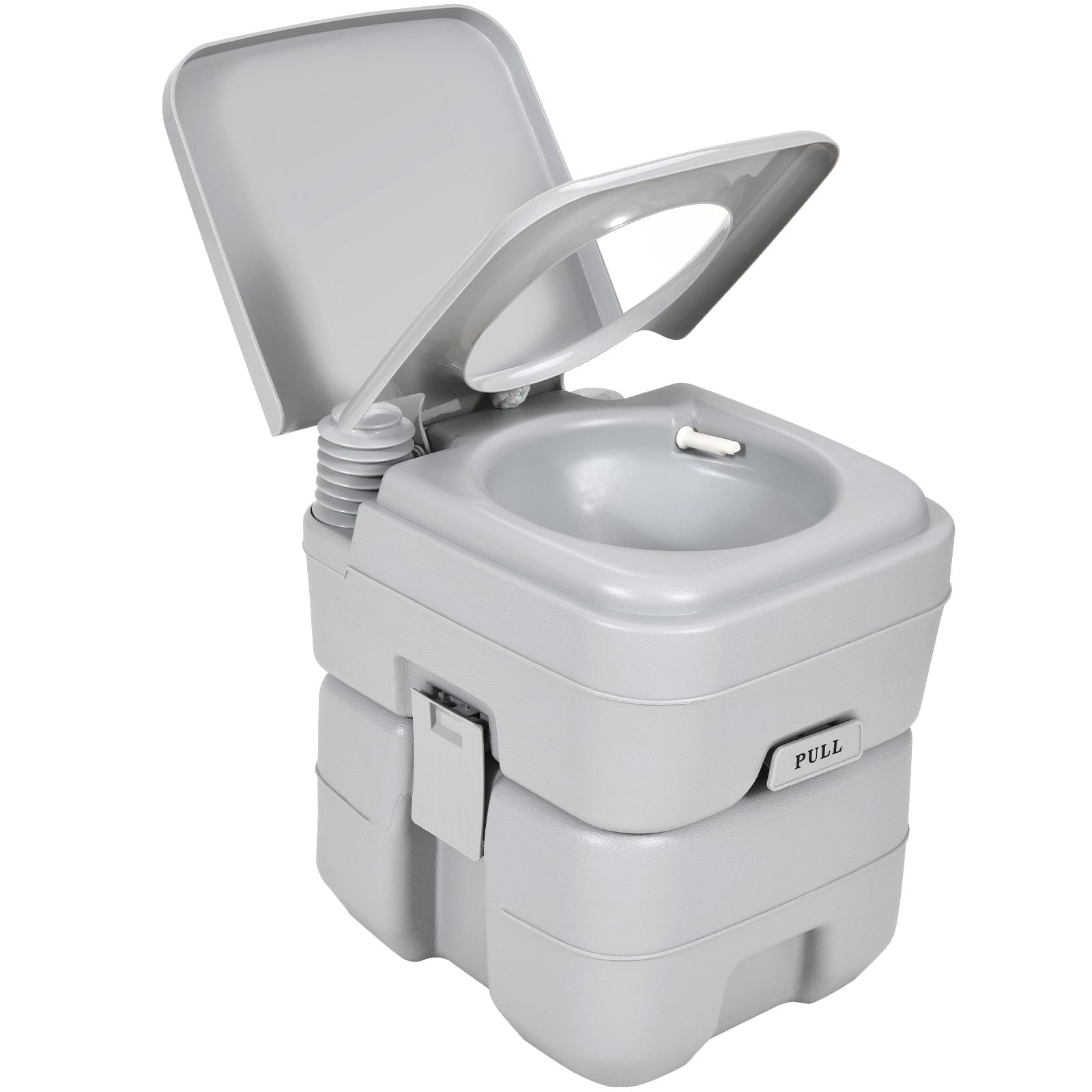 Moasis Portable Toilet Travel RV Potty 5.3 Gallon Detachable Waste Tank ...