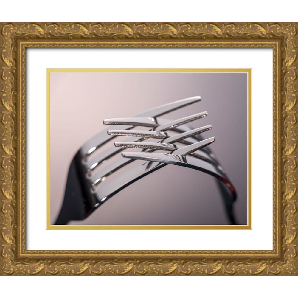 Moazami, Homeira 18x15 Gold Ornate Wood Framed with Double Matting ...