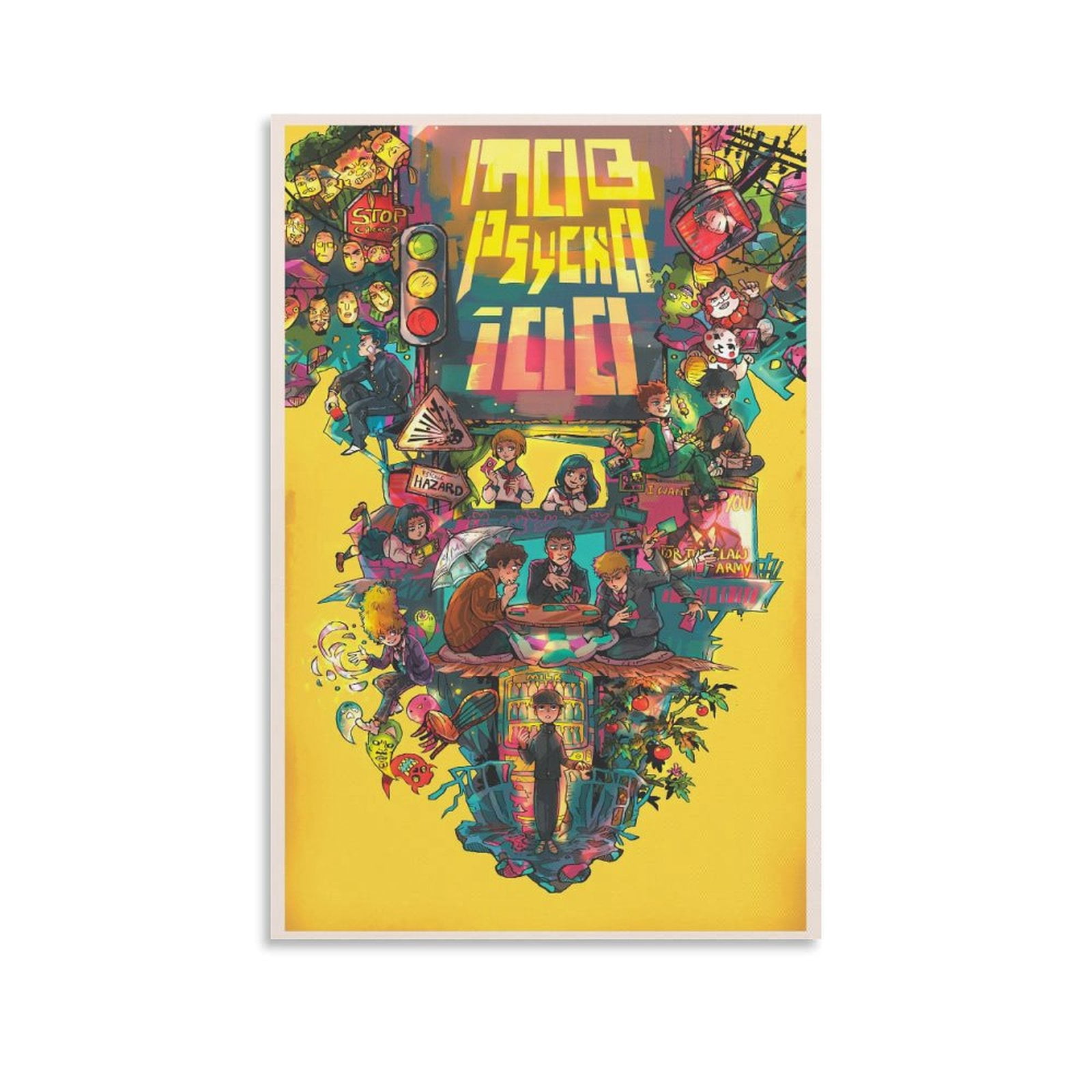 Mob Psycho 100 Anime Poster (25) Picture Print Canvas Poster Wall Paint ...